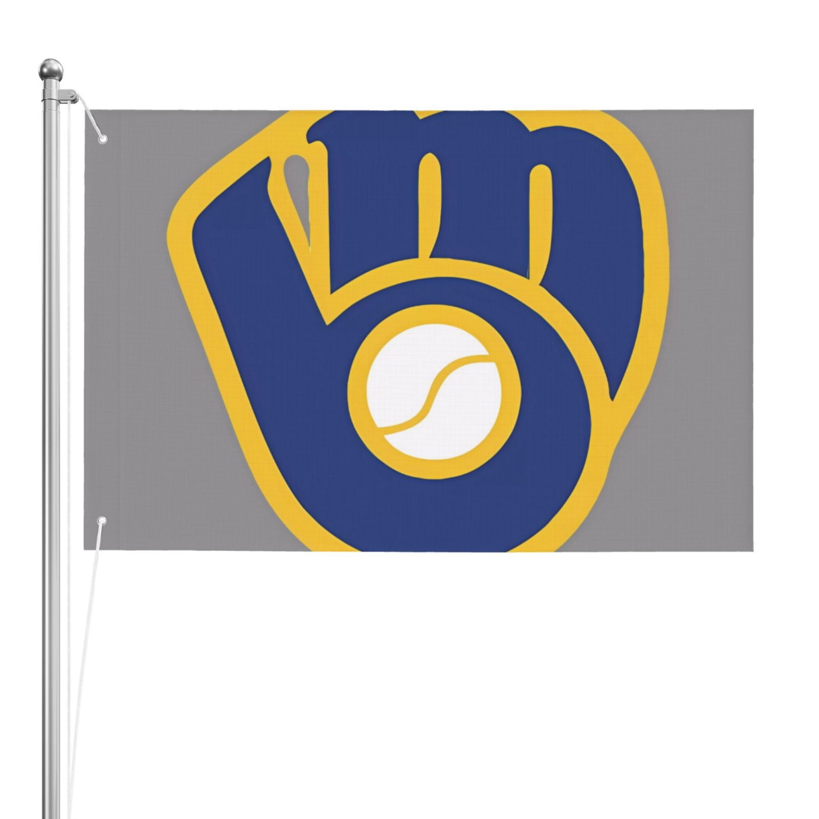 Brewers Three Layer personalized Double Sided Flag Football Fans ...