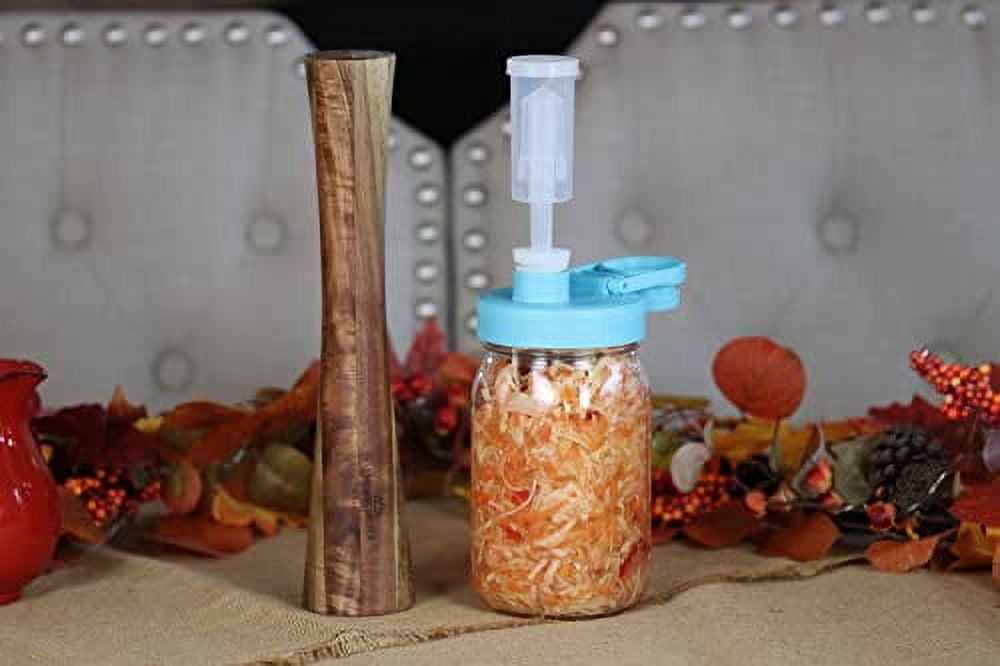 Brewing America Acacia Wood Vegetable Fermentation Tamper - Cabbage ...