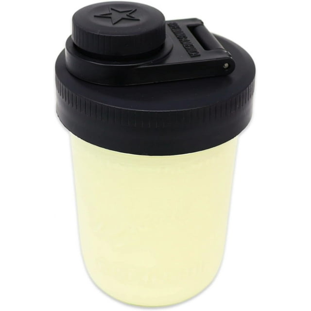 Brewing America Creamer Jar with Pouring Lid, 1 Pint (16 oz) Wide Mouth ...