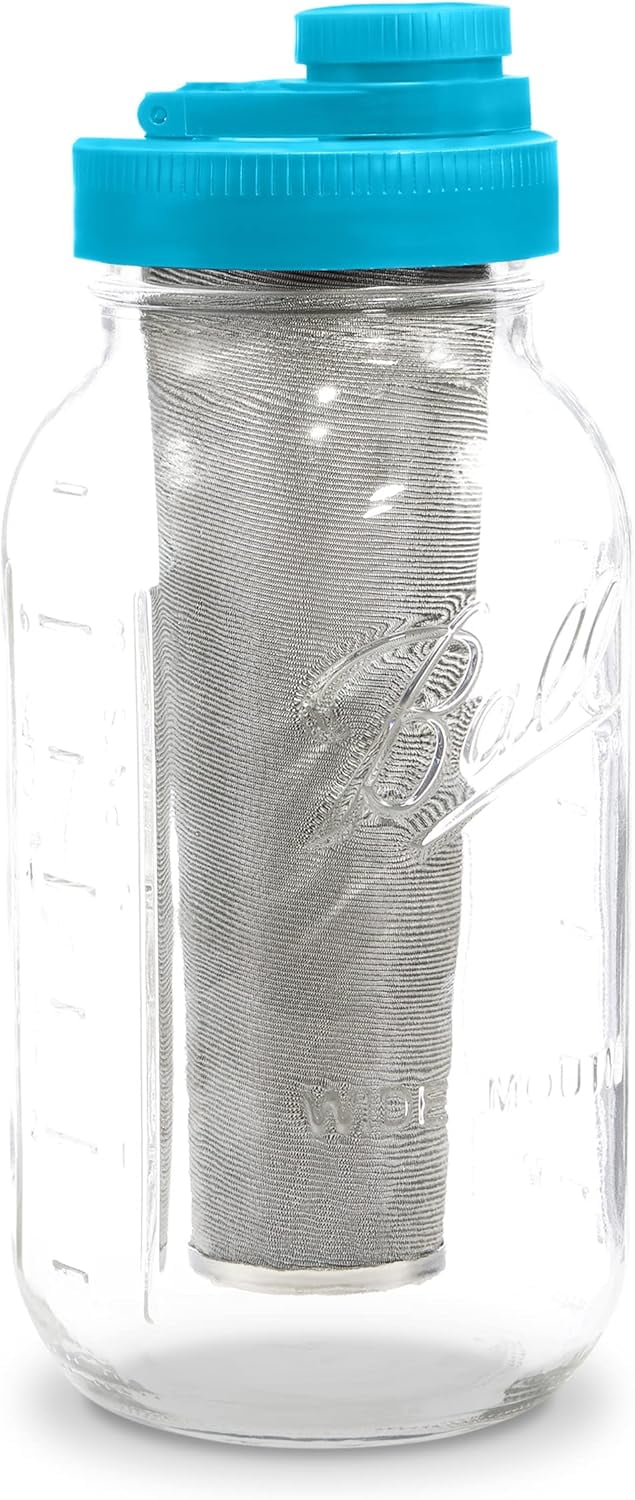 Brewing America Mason Jar Cold Brew Coffee Maker Infuser: Made in USA ...
