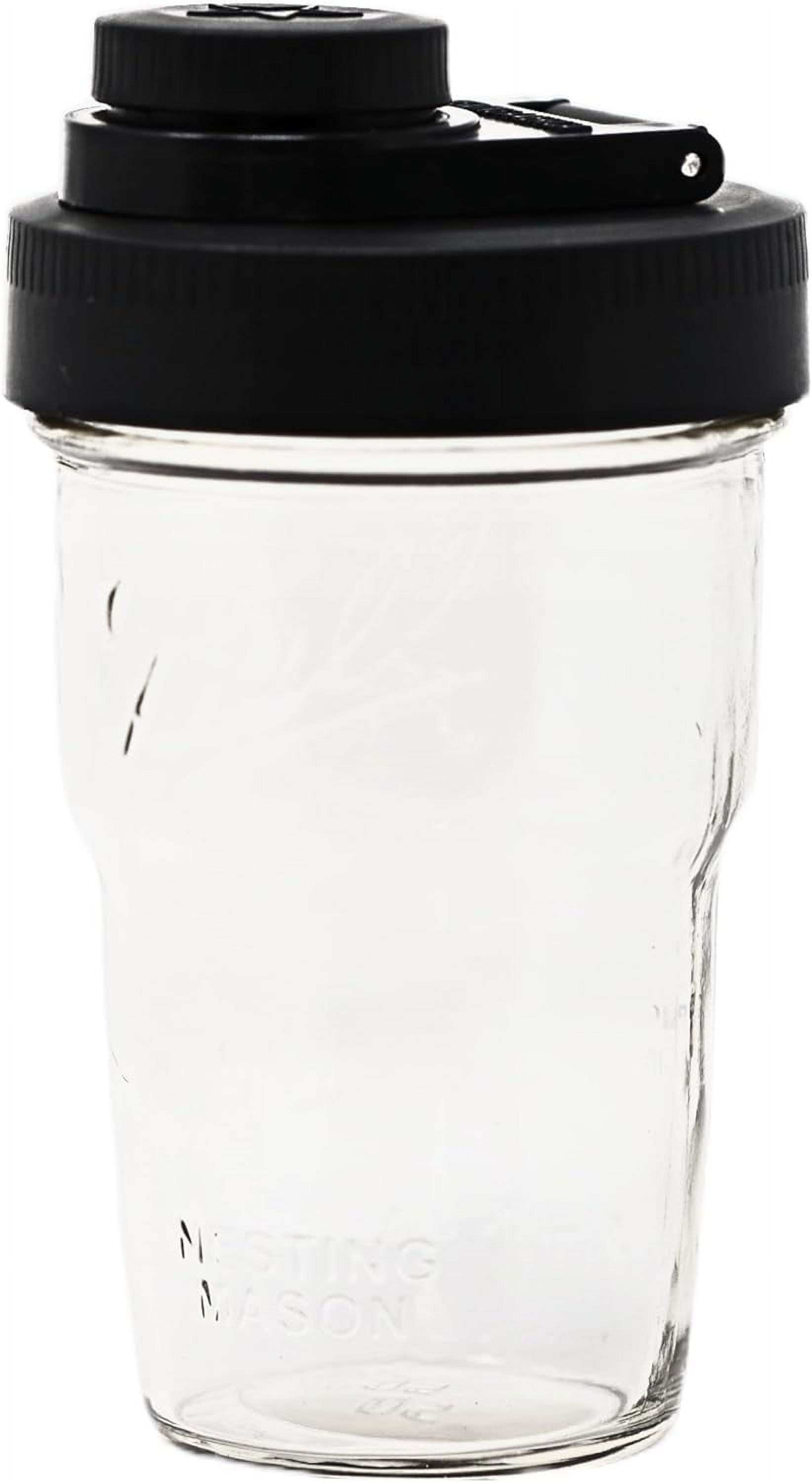 Brewing America Travel Cup with Pouring Lid, 1 Pint (16 oz) Nesting Jar ...