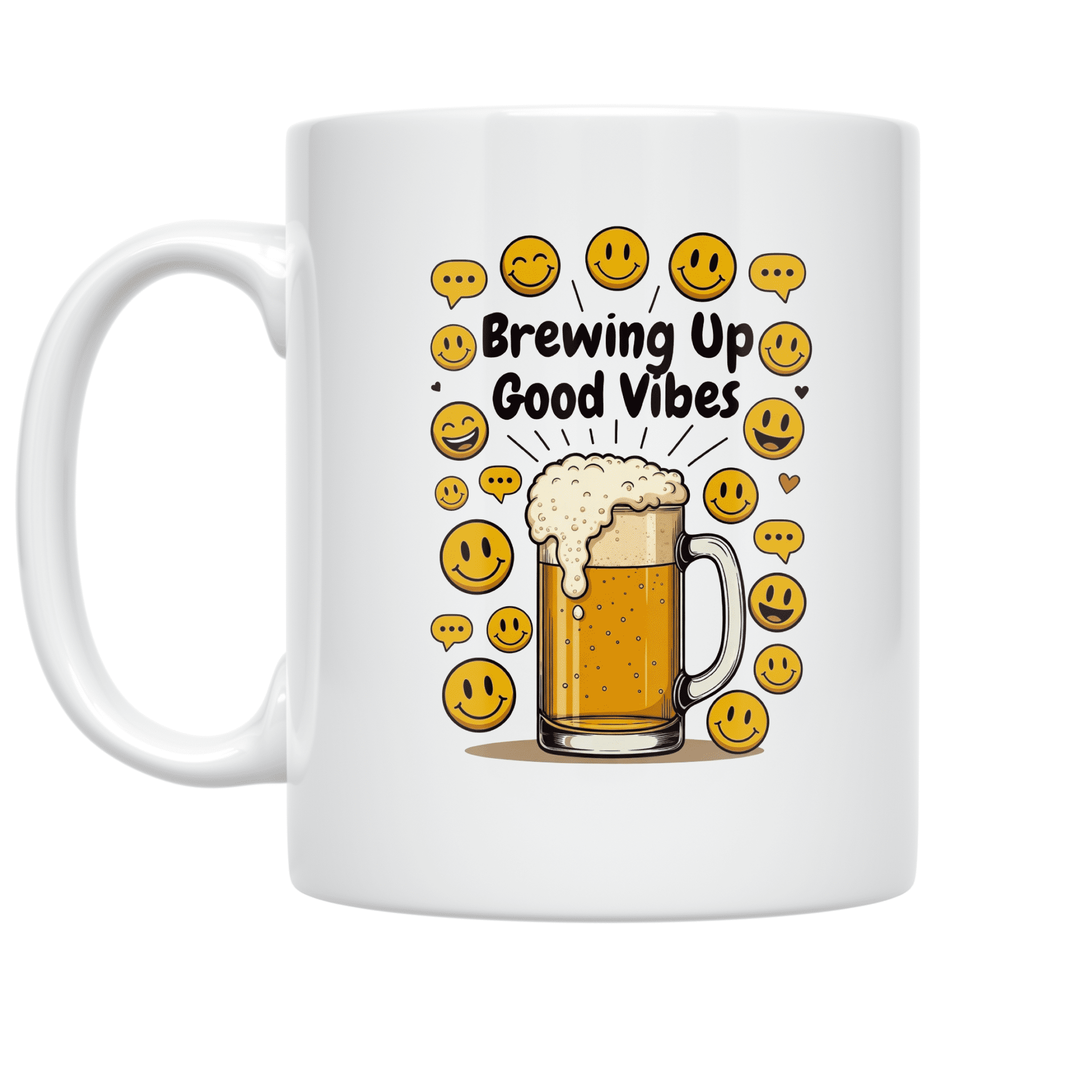 Brewing Up Good Vibes - Homebrew Networking Enthusiast - 11 oz Ceramic ...
