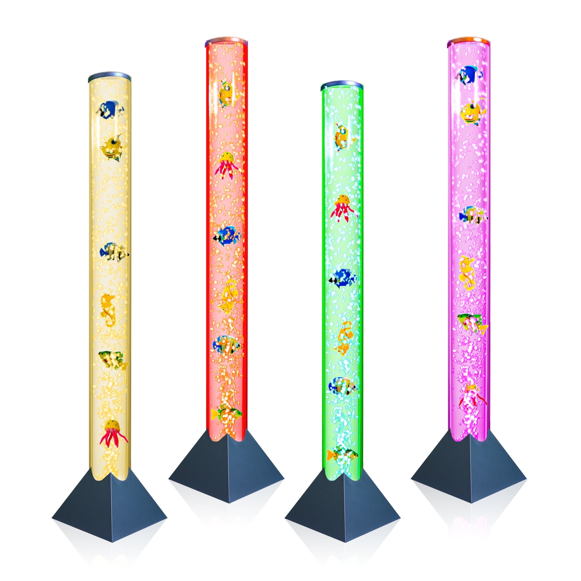 Brewish 3FT Bubble Fish Floor Lamp, 7 Color Changing LED Mood Night ...