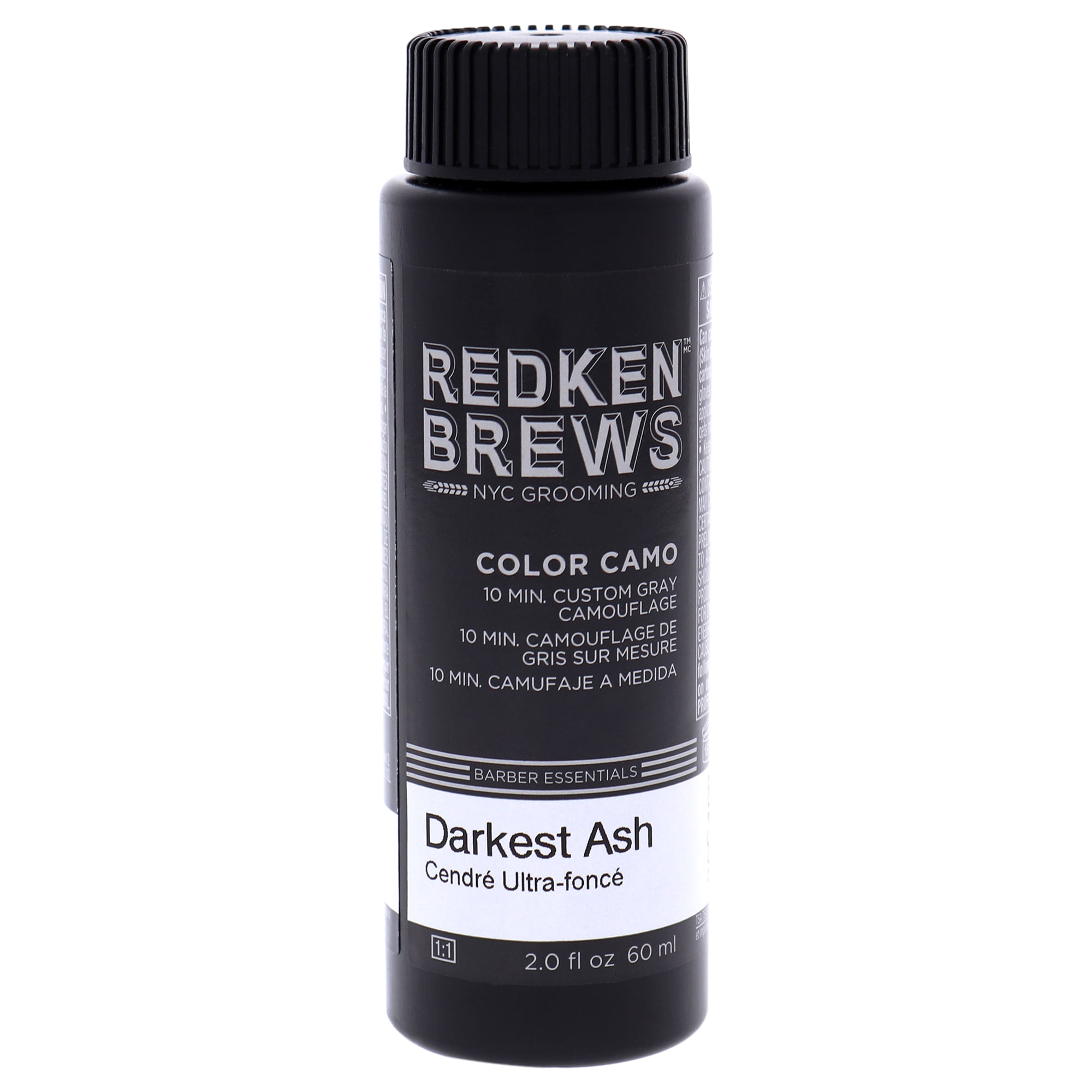 Redken Brews Color Camo for Men, Dark Ash Hair Dye with Peroxide ...