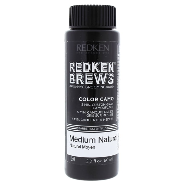 Brews Color Camo - Medium Natural by Redken for Men - 2 oz Hair Color ...