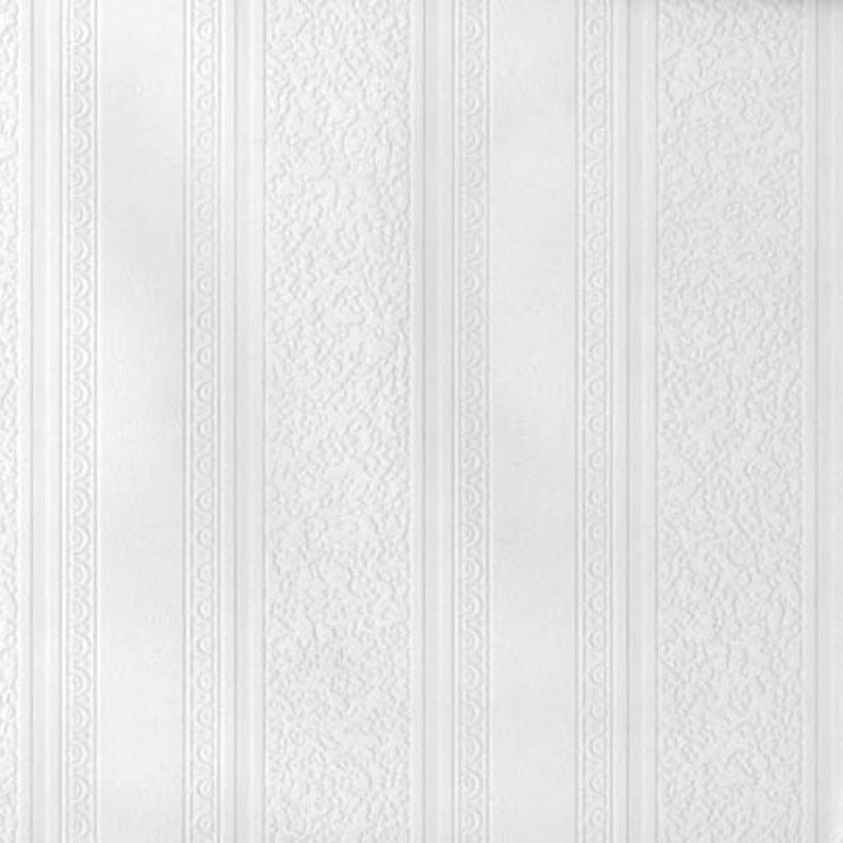 Brewster Dorothy Paintable Paintable Prepasted Expanded Vinyl Wallpaper ...