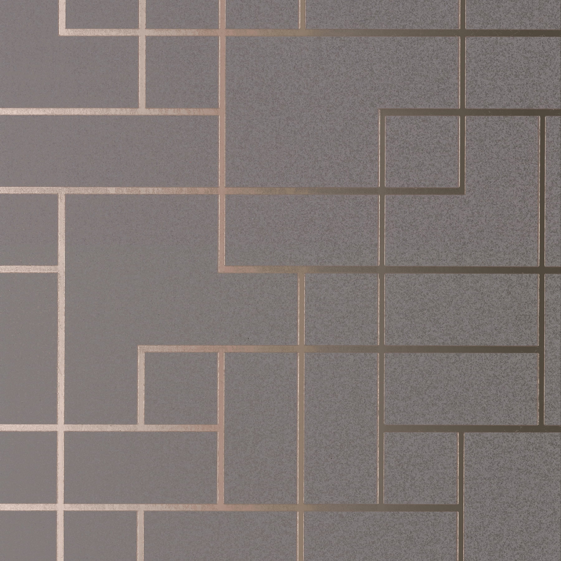 Brewster Mason Dark Grey Geometric Unpasted Vinyl On Paper Wallpaper ...