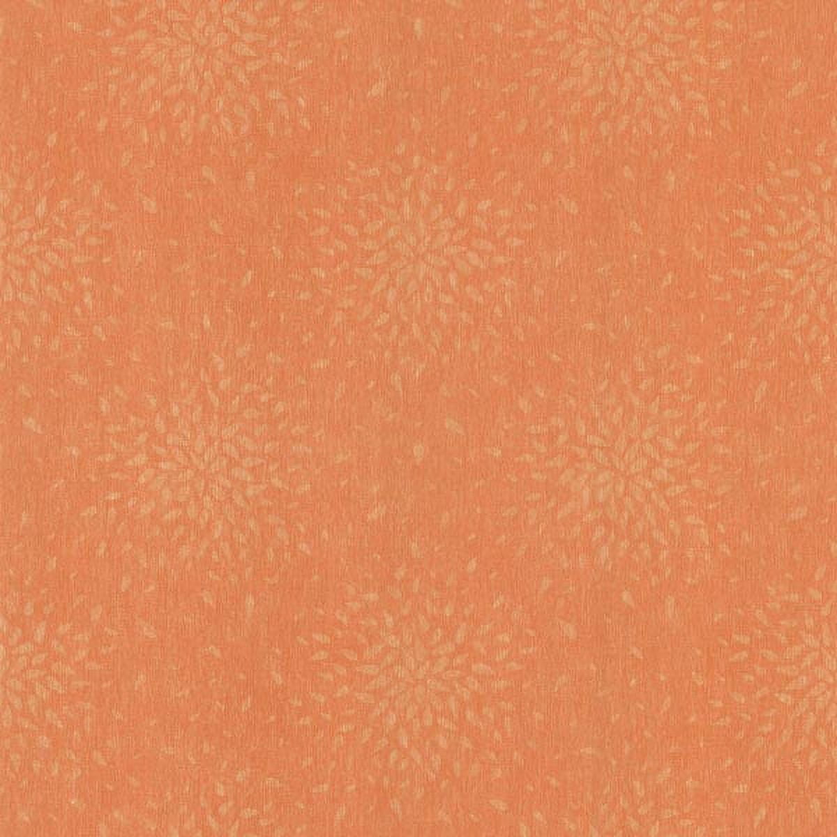 Brewster Summer Orange Modern Floral Wallpaper, 20.5-in by 33-ft, 56.4 ...