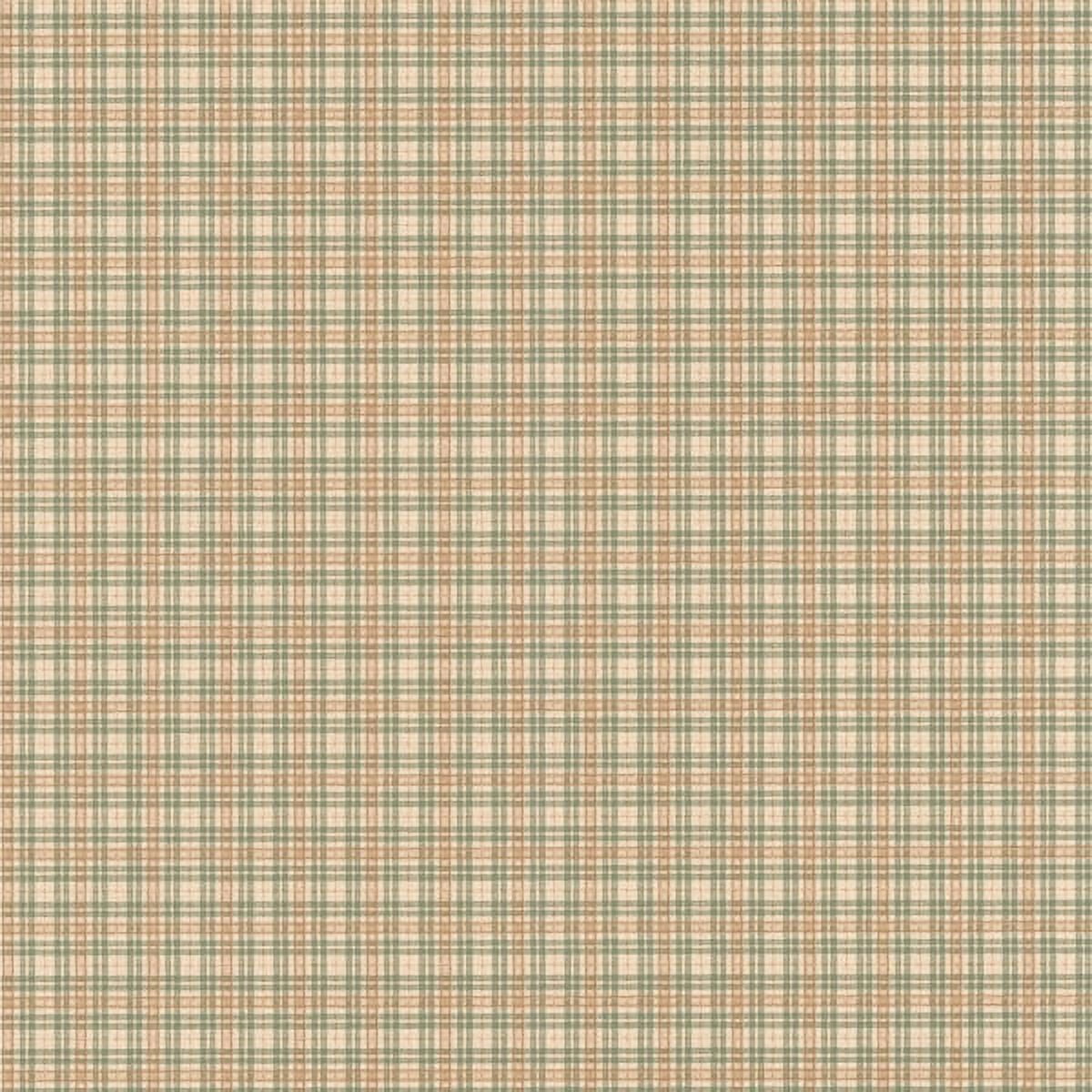 Brewster Tartan Green Plaid Wallpaper, 20.5-in by 33-ft, 56.38 sq. ft ...