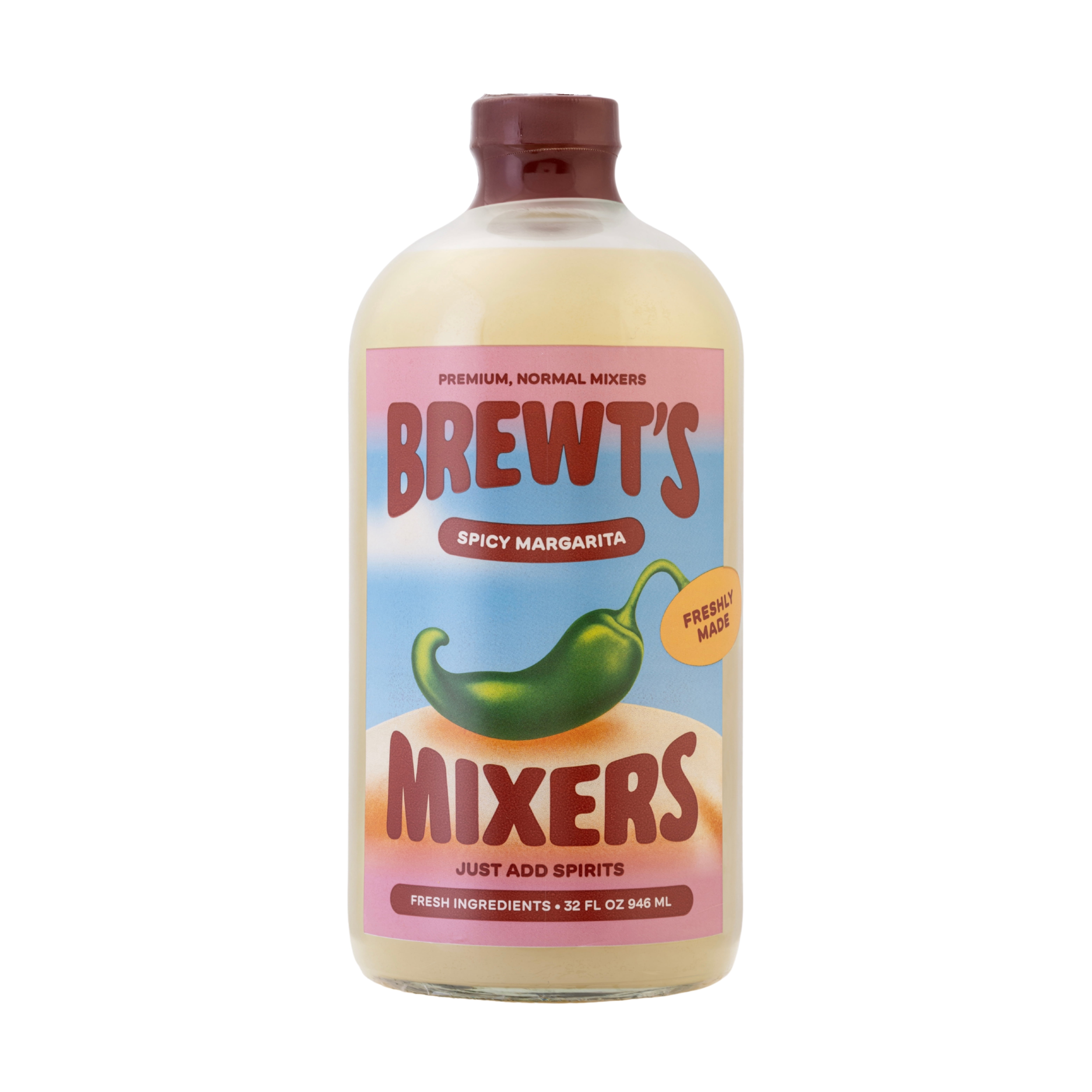 Brewt's Spicy Margarita Mix 32 oz Handcrafted, Made with Fresh Squeezed ...