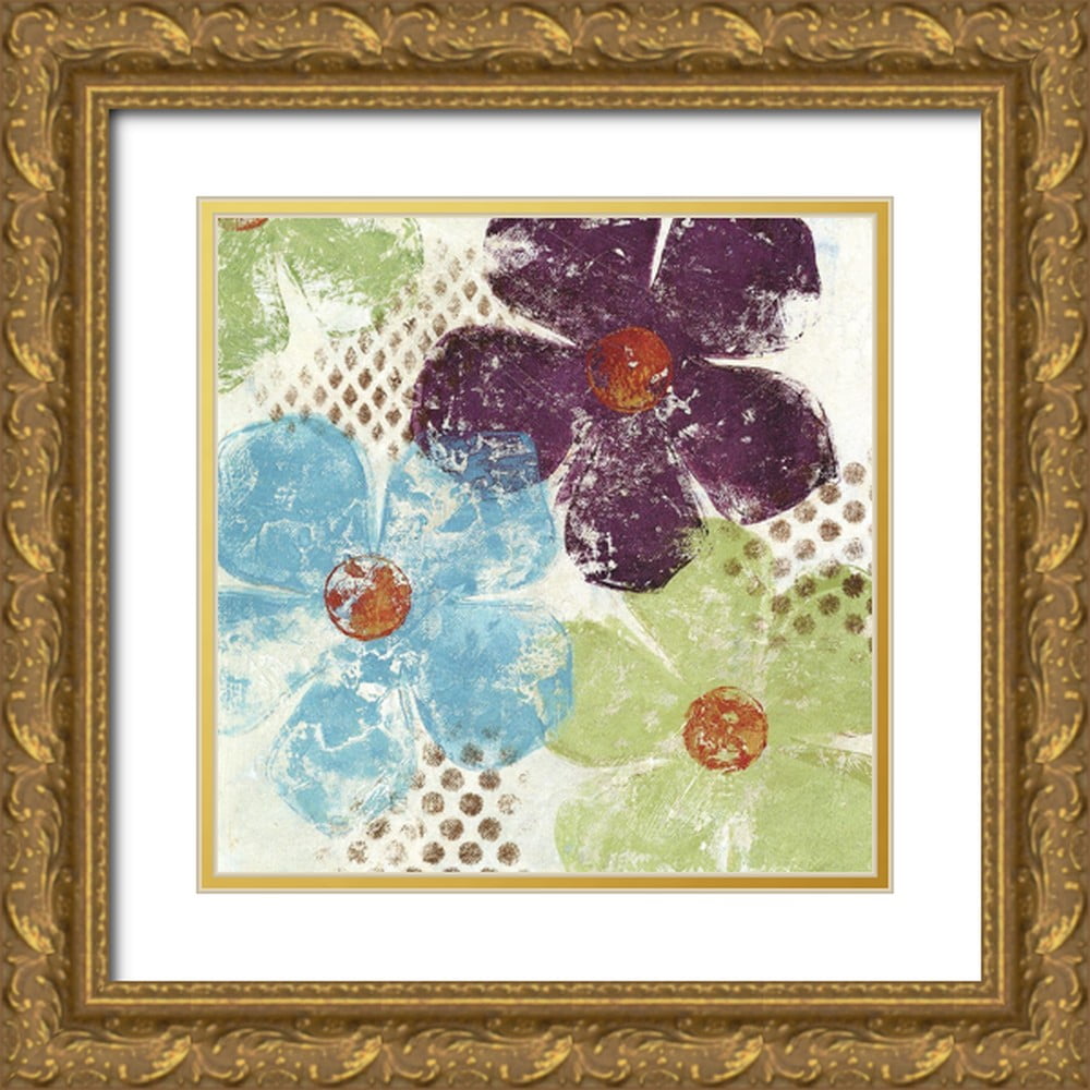 Brey 20x20 Gold Ornate Wood Framed with Double Matting Museum Art Print ...