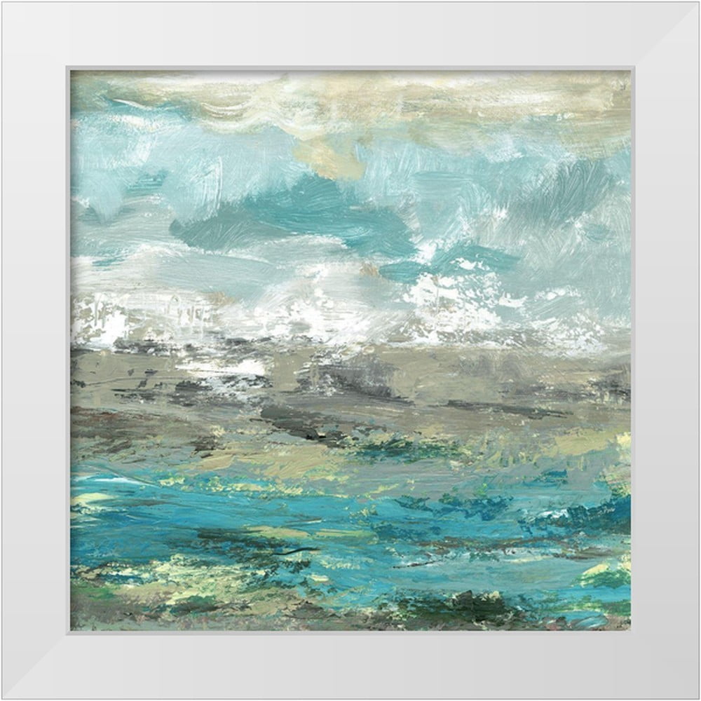 Brey 20x20 White Modern Wood Framed Museum Art Print Titled - Seaview ...