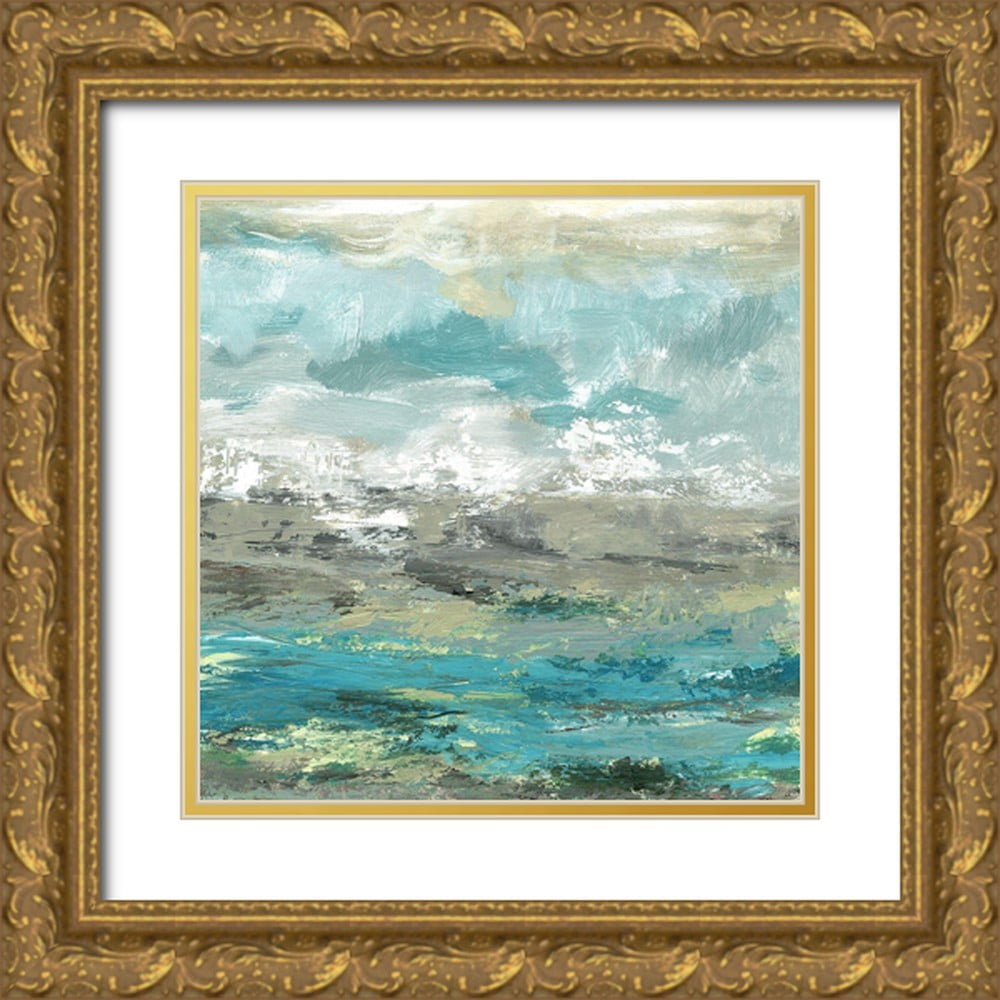 Brey 26x26 Gold Ornate Wood Framed with Double Matting Museum Art Print ...