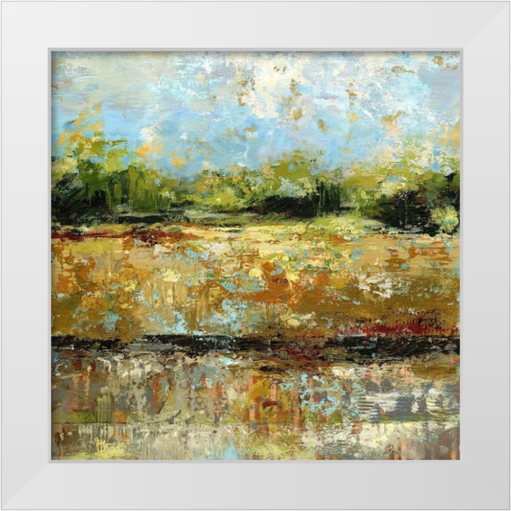 Brey 26x26 White Modern Wood Framed Museum Art Print Titled ...