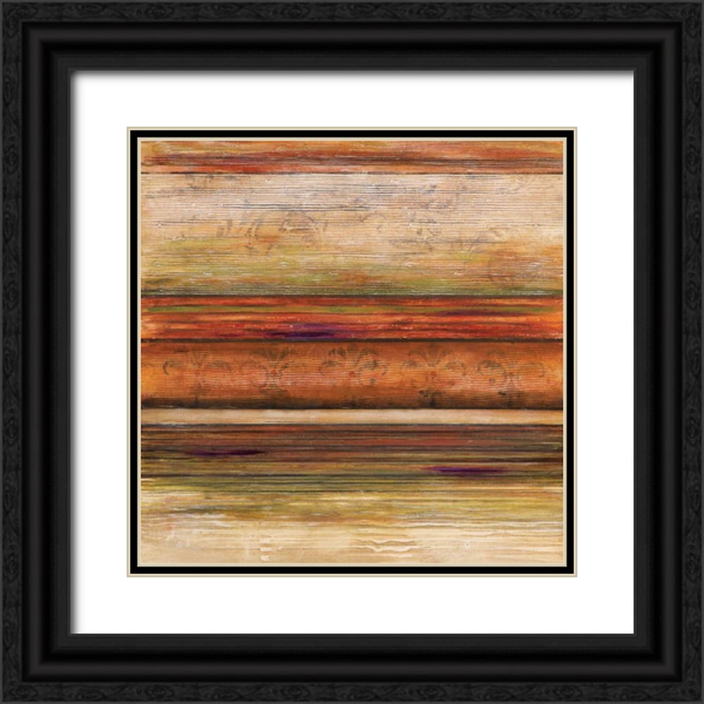 Brey, Michael 26x26 Black Ornate Wood Framed with Double Matting Museum ...