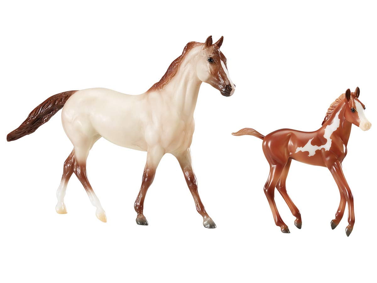 Breyer Classics Freedom Series Running Wild Horse 2 Figure Set, Brown ...