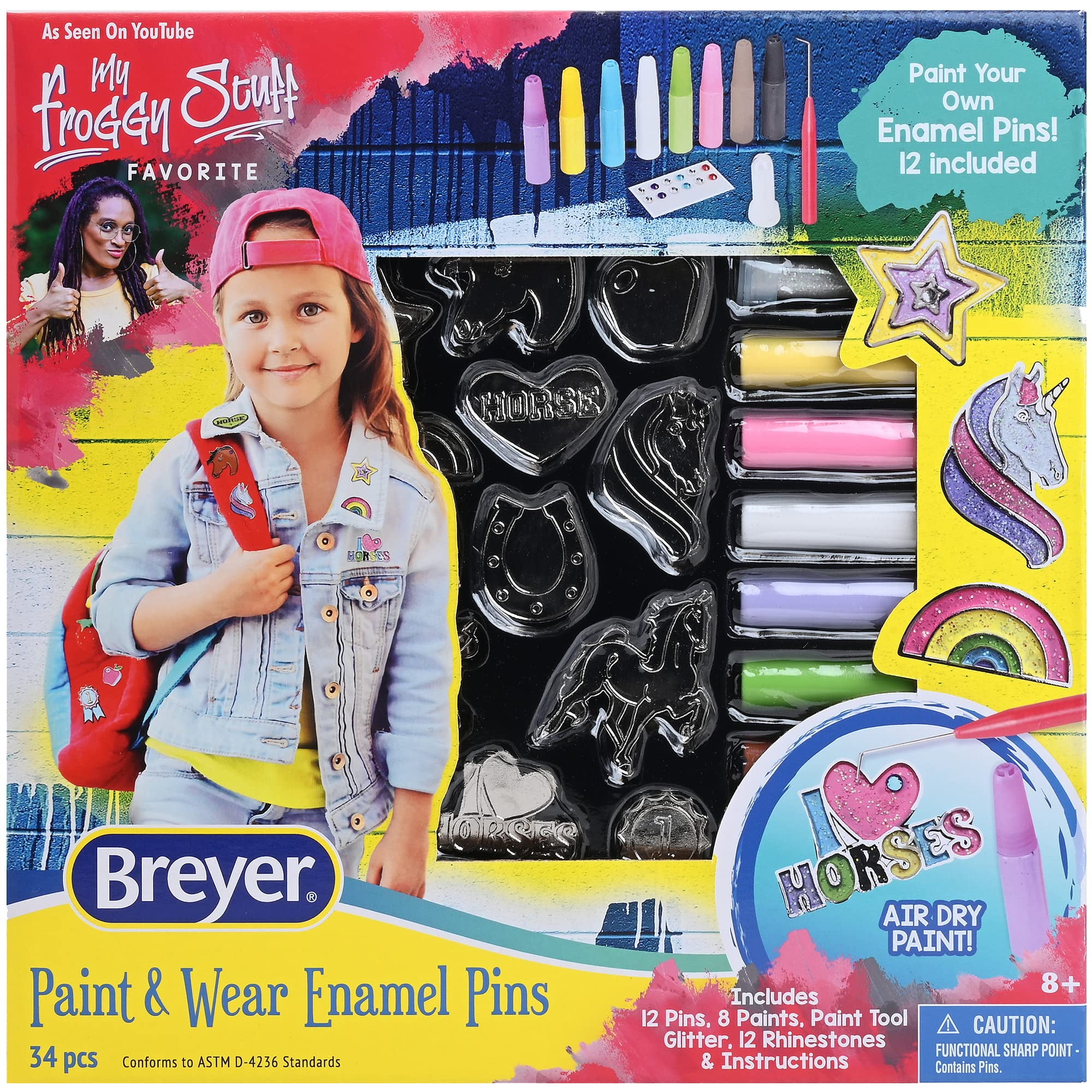 Breyer Horses Paint and Wear Enamel Pins Craft Set | Pins, Paints ...