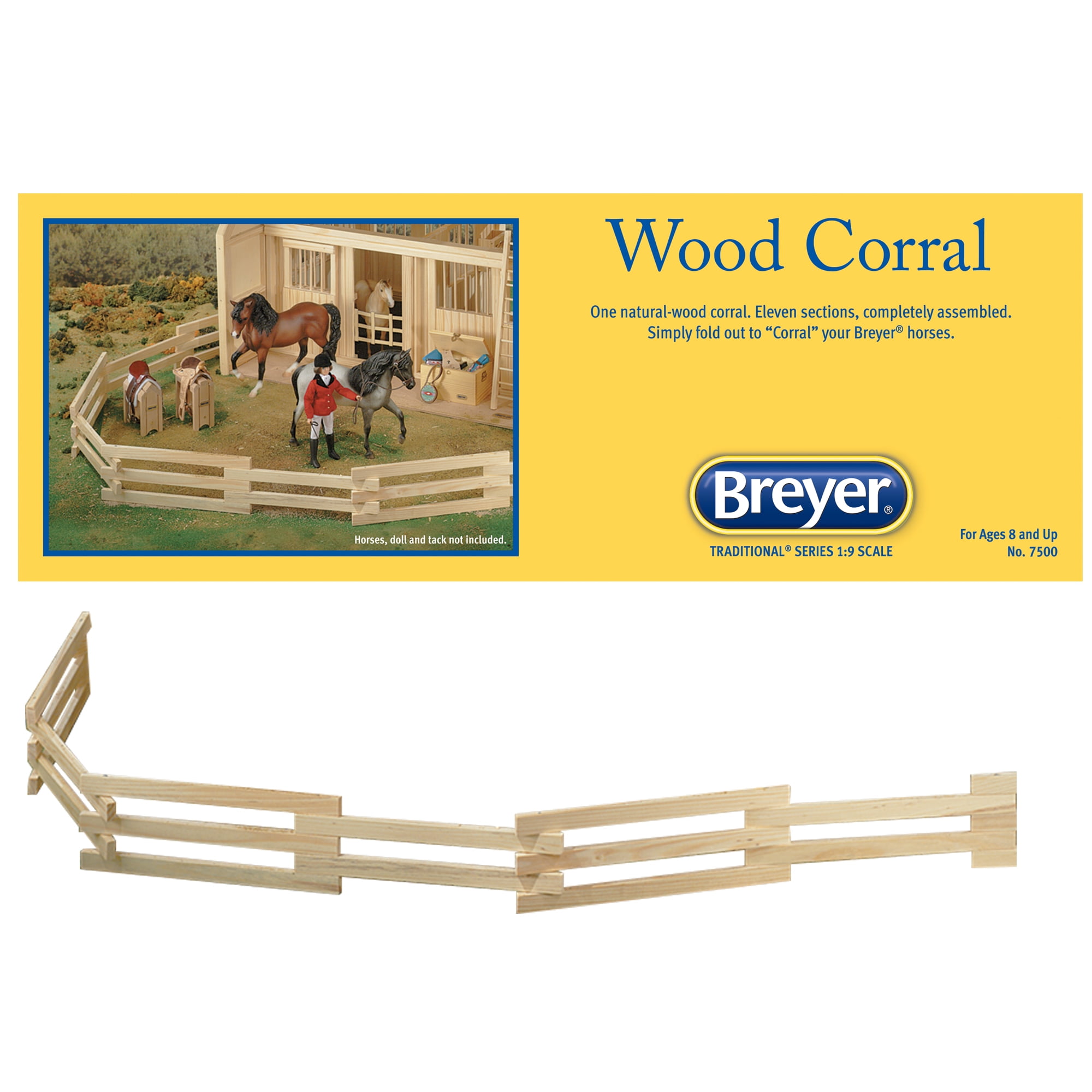 Breyer Traditional Wood Corral Fencing Toy for Kids - Playset Accessory ...