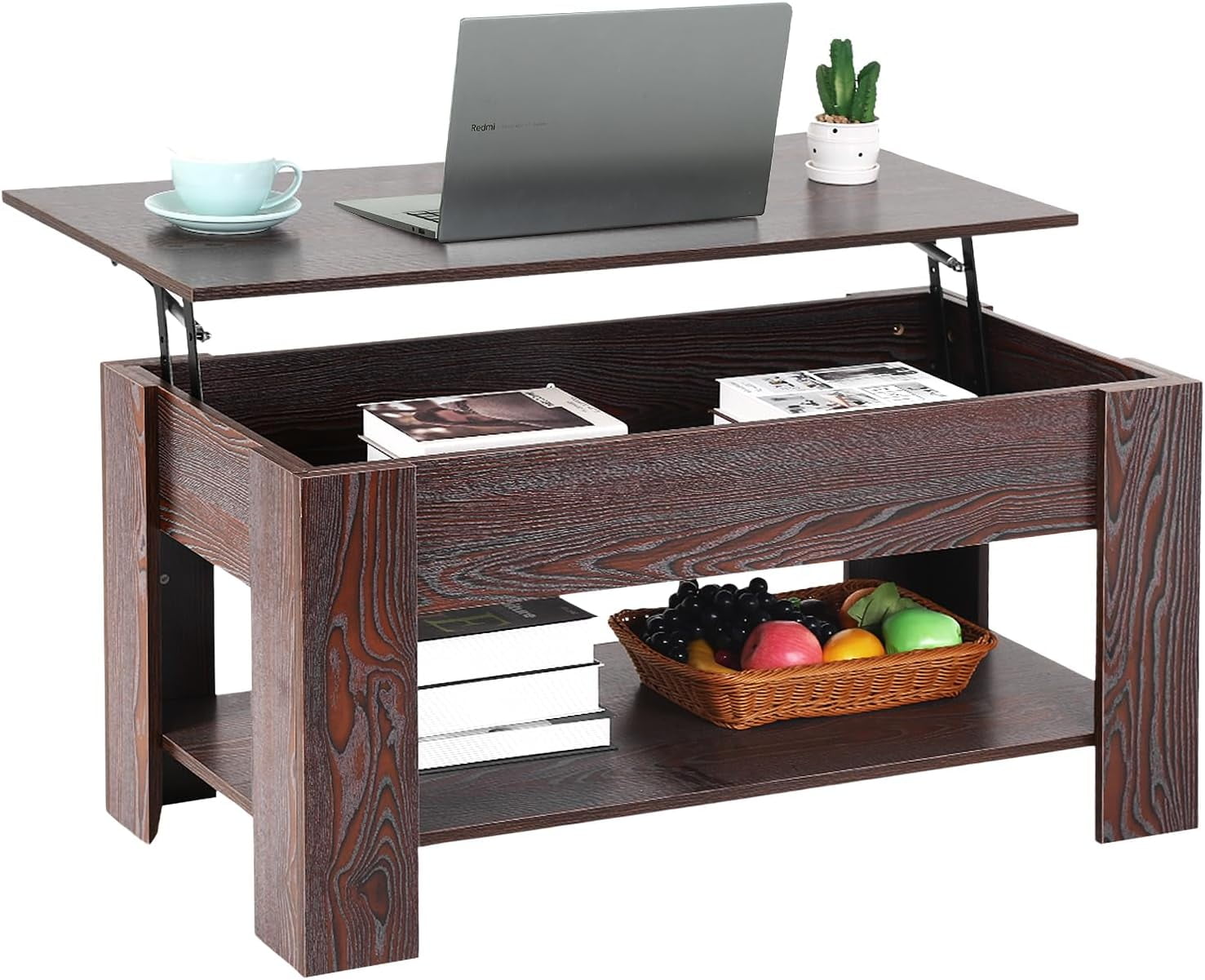 Brezey Coffee Table Lift Top Coffee Tables with Hidden Compartment and ...
