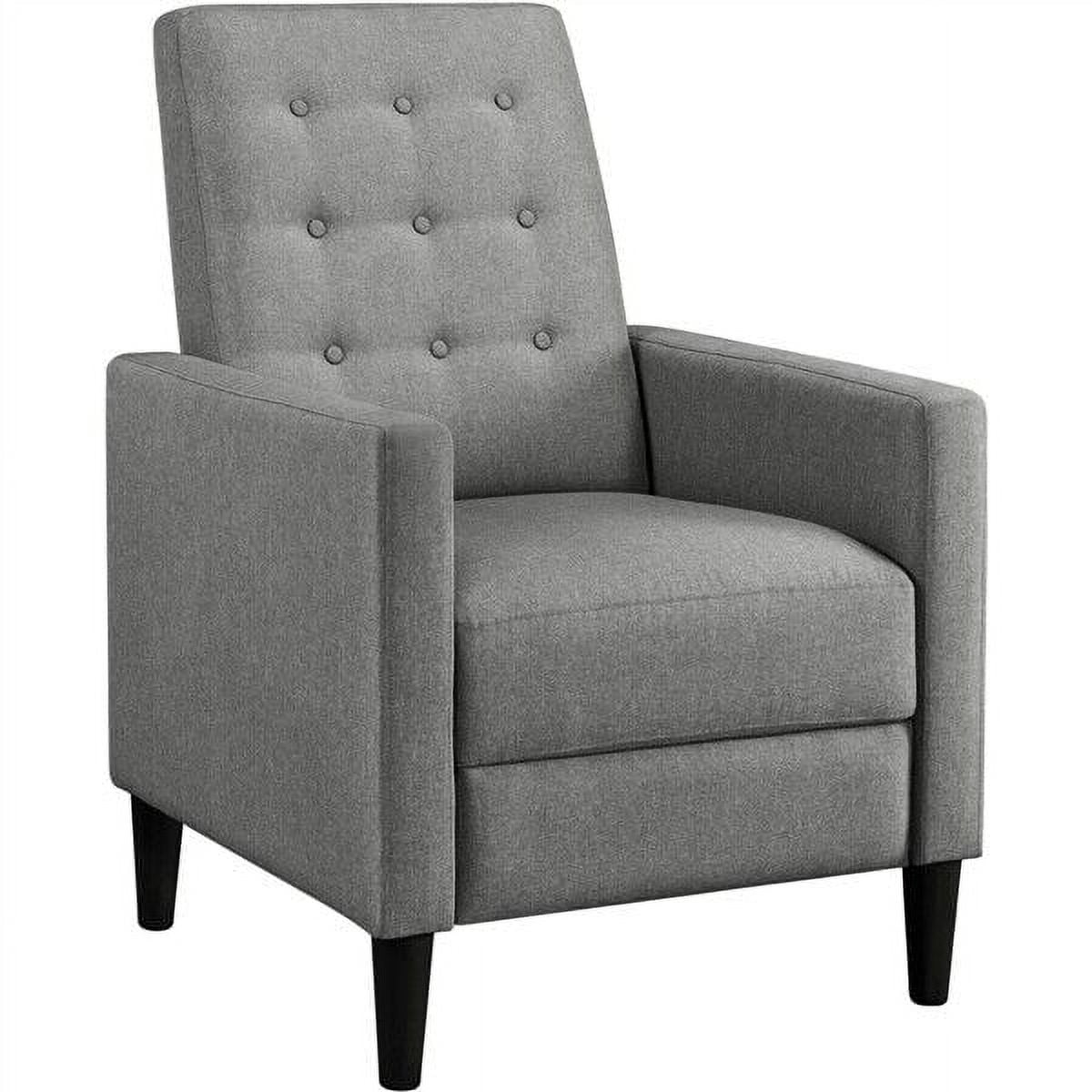 Brezey Fabric Recliner Chair Mid-Century Modern Recliner Adjustable ...