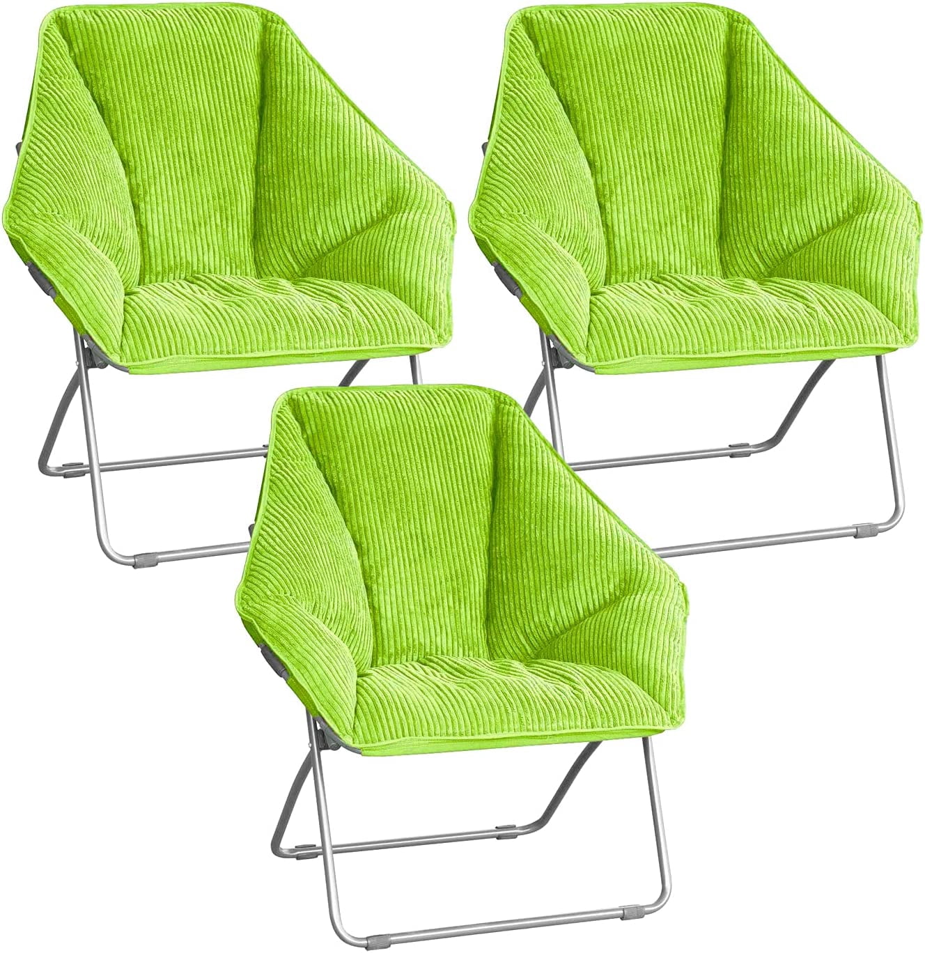 Brezey Limited Portable Hexagon Indoor Accent Seat Folding Metal Framed ...
