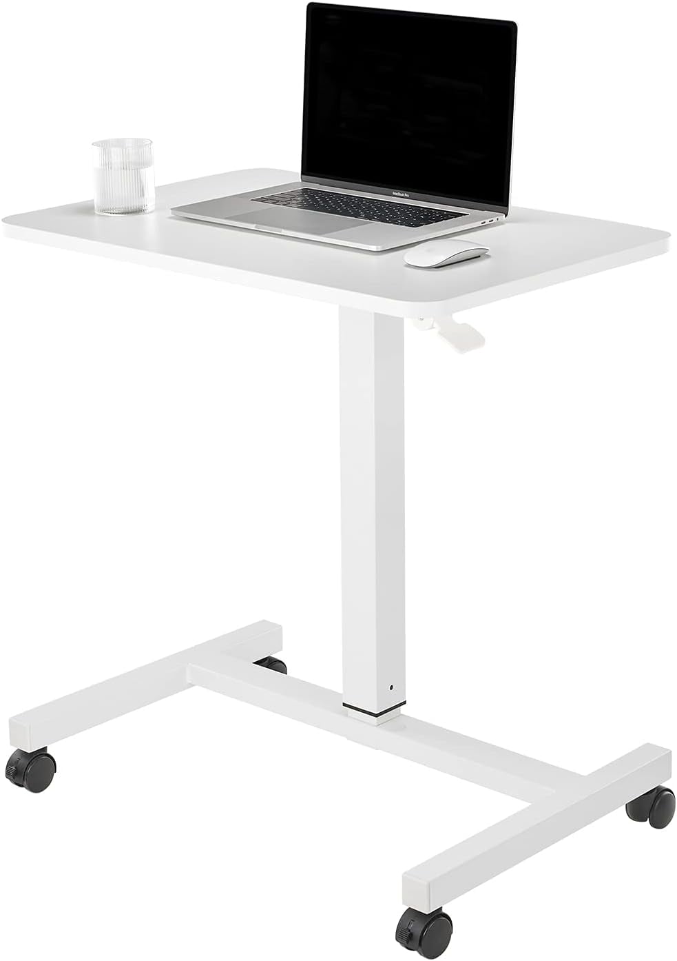 Brezey Mobile Laptop Standing Desk, Height Adjustable Teacher Podium ...