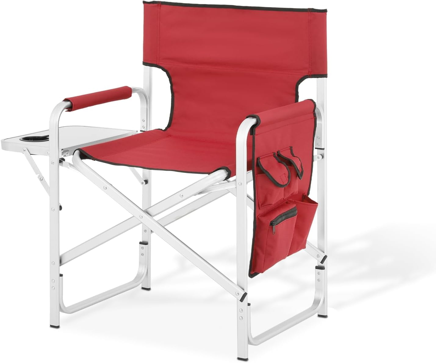 Brezey Tall Directors Chair, Folding Makeup Artist Chair with Cup ...