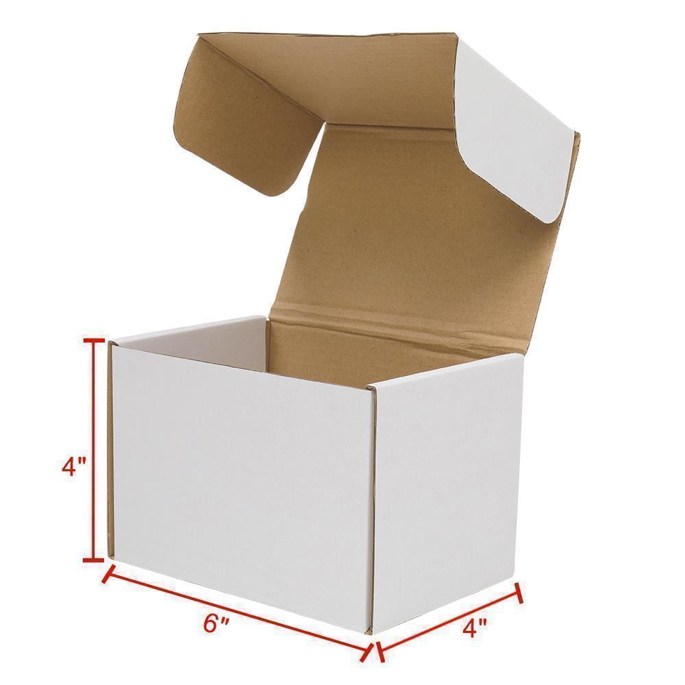 Brezey White Corrugated Shipping Mailer Packing Box Boxes 6x4x2 6x4x3 ...