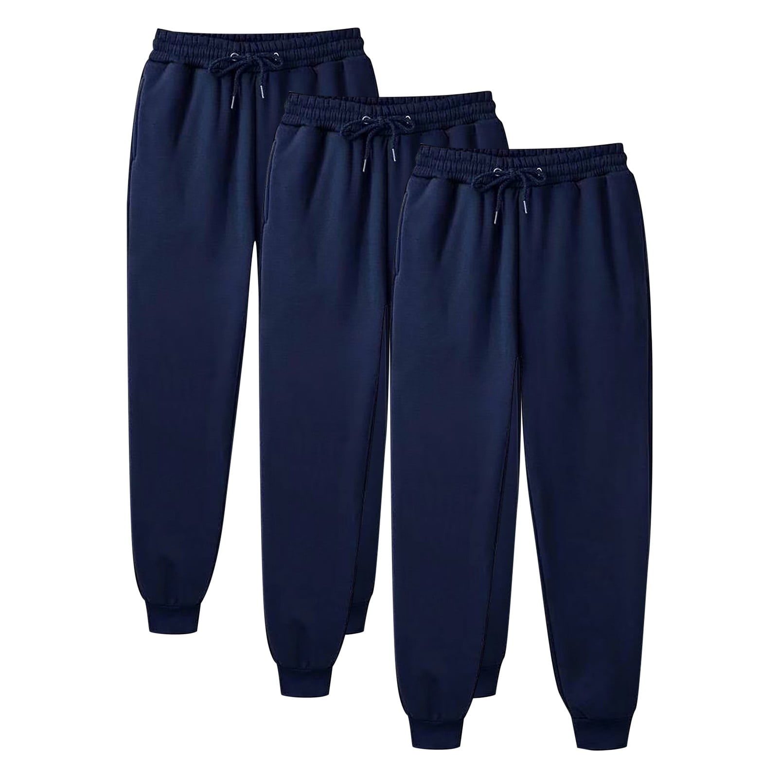 Brglopf 3 Pack Womens Sweatpants High Waisted Drawstring Joggers Pants ...