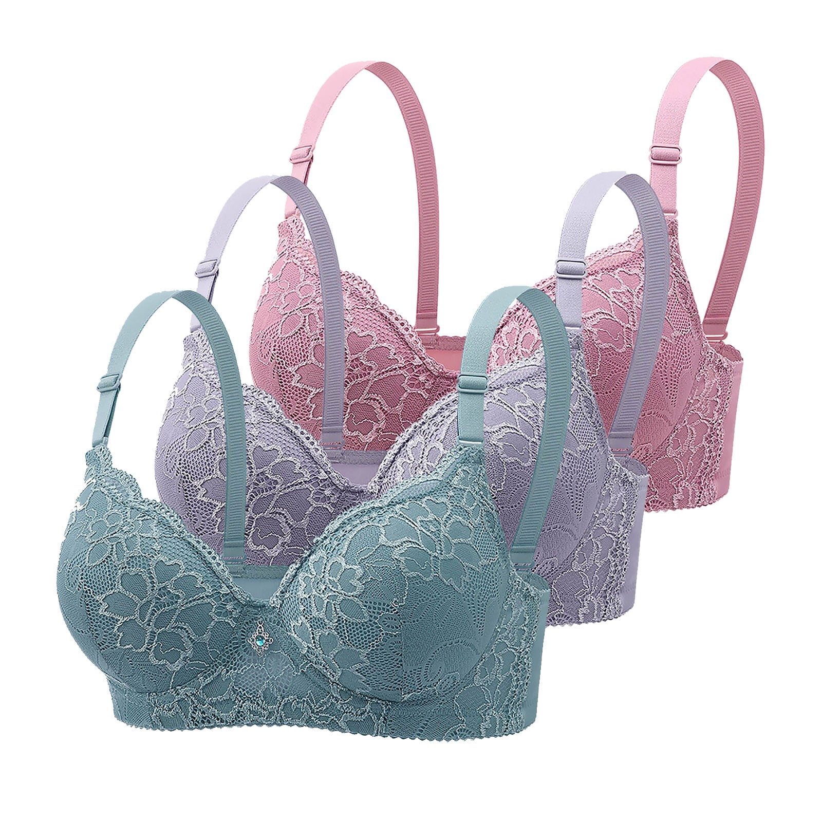 Brglopf Minimizer Bras for Women Full Coverage Underwire Bras Push Up ...