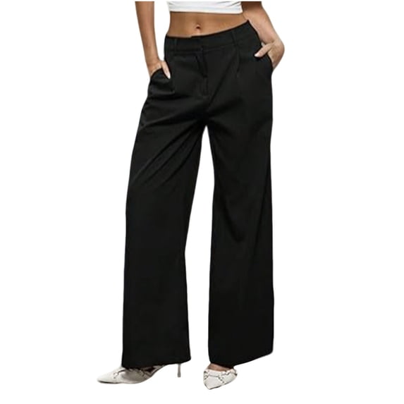Brglopf Work Pants Slacks for Women High Waisted Wide Leg Dress Pants ...