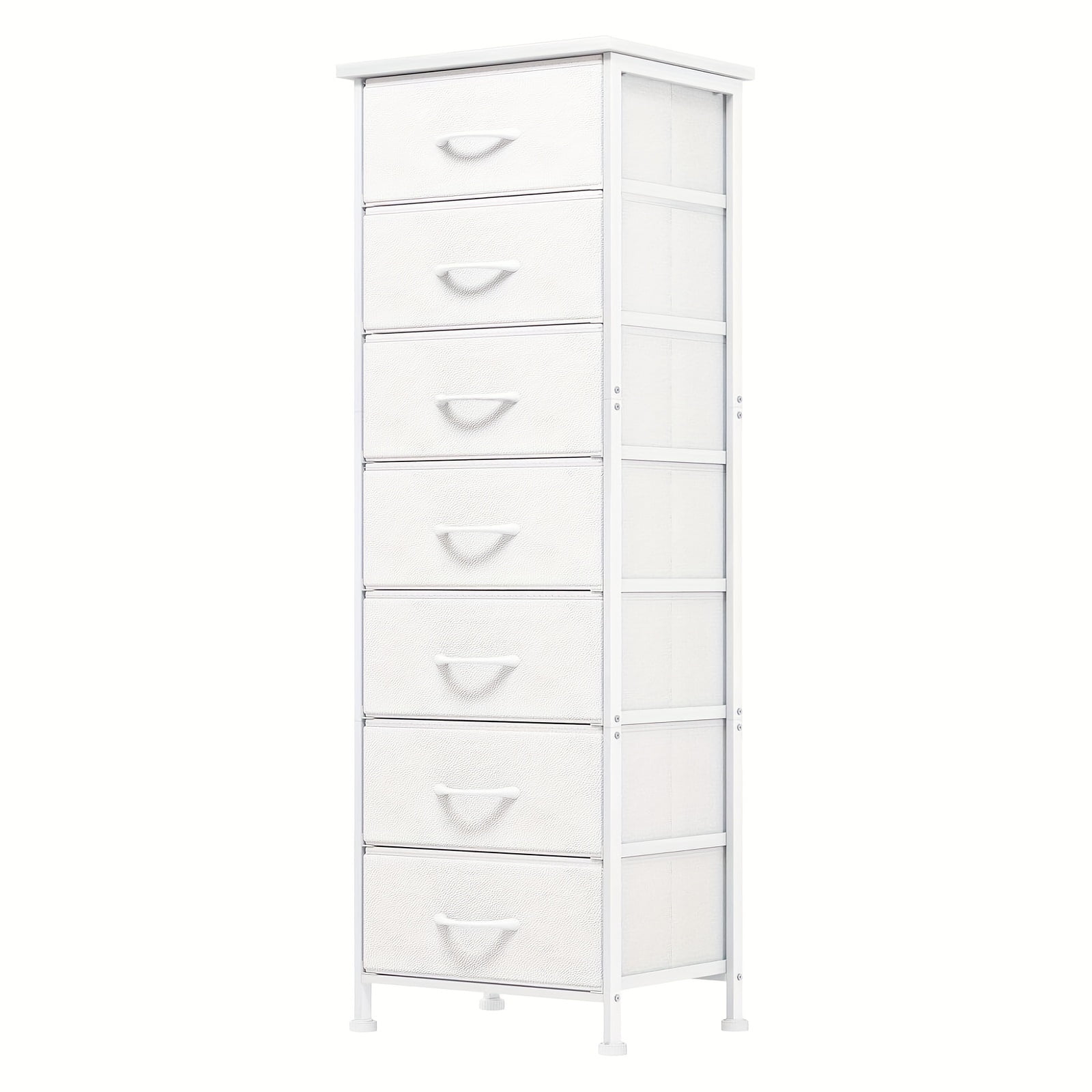 BriGen Tech 7-Drawer Tall Dresser - Sturdy Steel Frame Vertical Organizer for Bedroom, Dorm, or ...