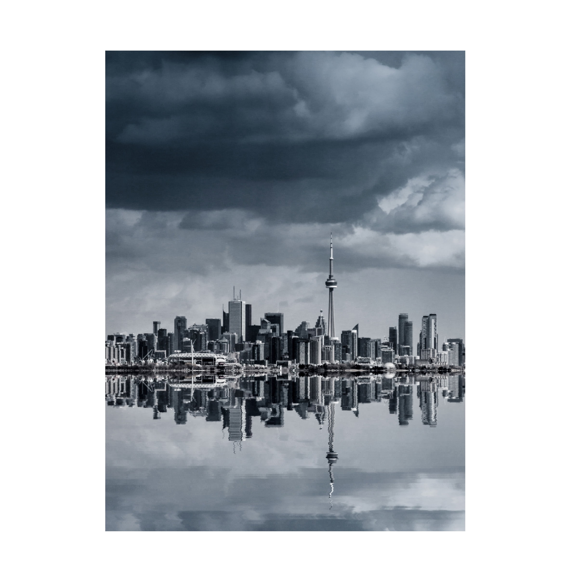 Brian Carson 'Toronto Skyline From Colonel Samuel Smith Park Reflection ...