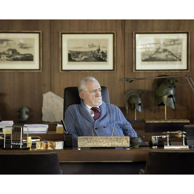 Brian Cox In Succession As Logan Roy At His Desk 24X36 Classic ...