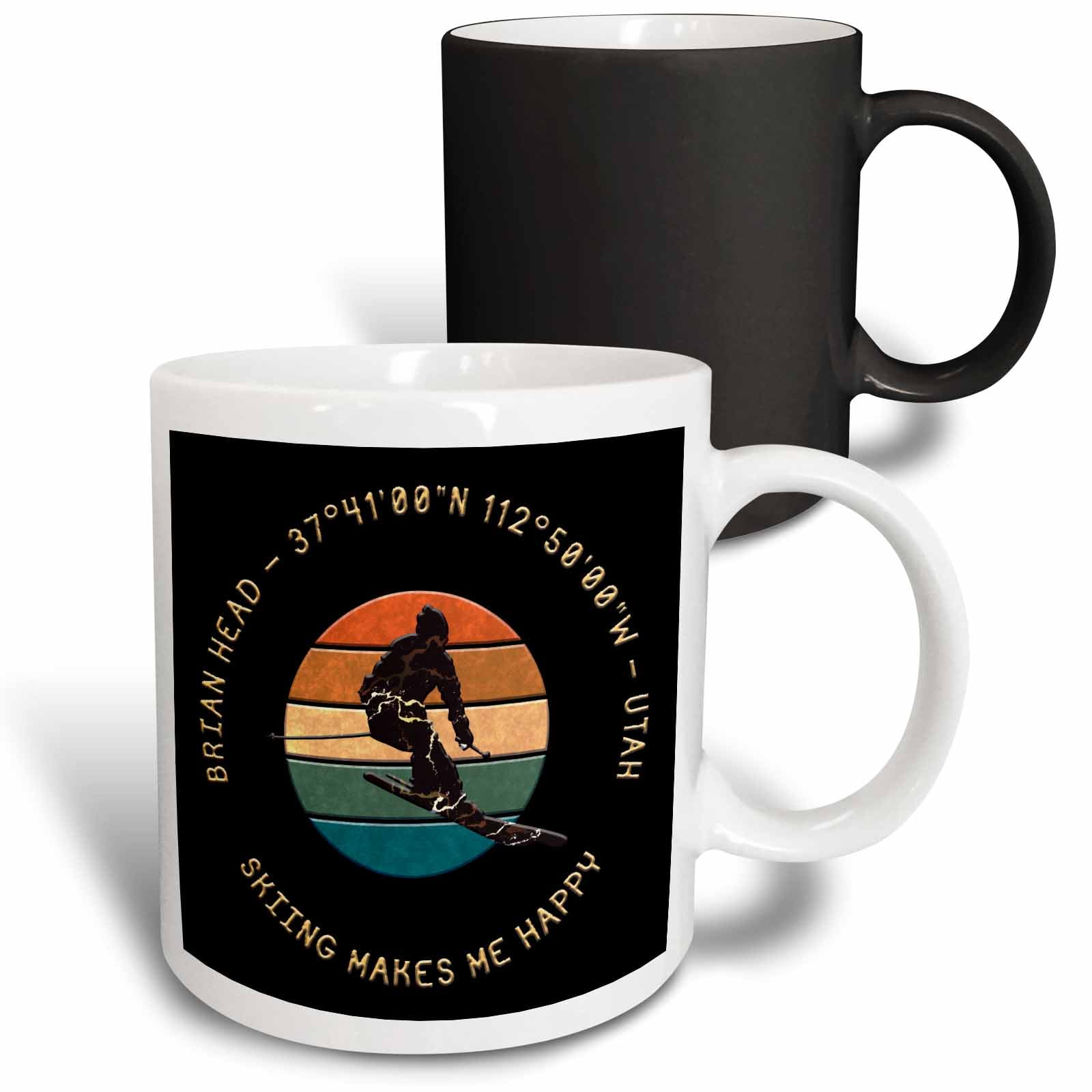 3drose, Brian Head, Utah. Man Skier. Yellow, Black. Alpine Skiing Gifts ...