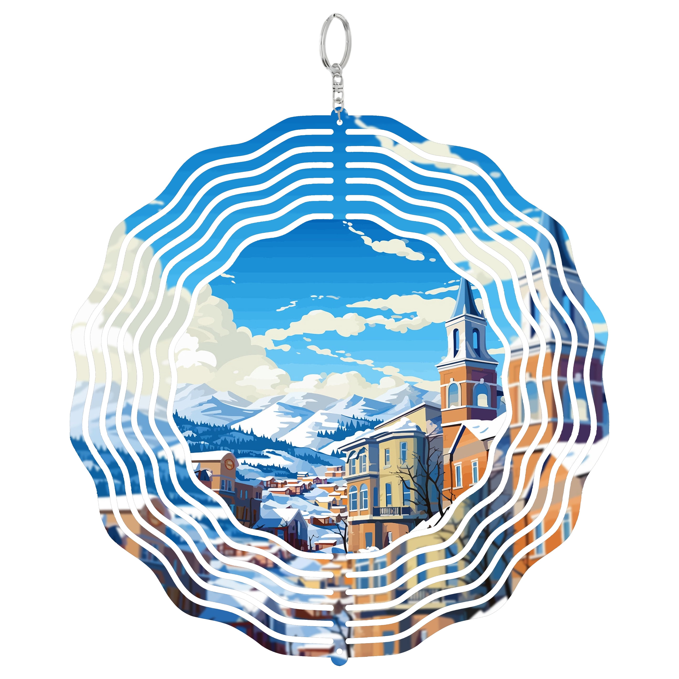 Brian Head Utah Wind Spinner, 3D Kinetic Hanging Yard Art Decor ...