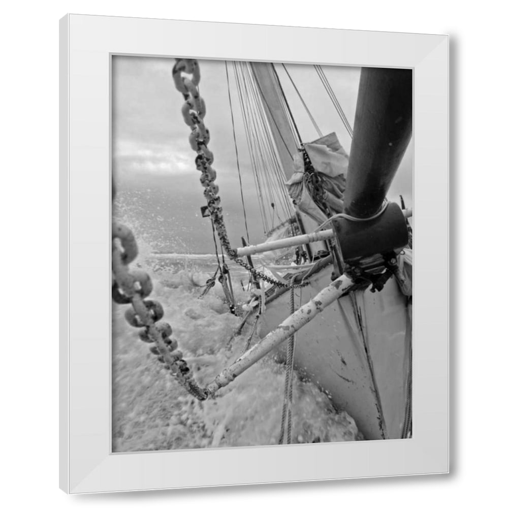 Brian Kidd 4x24 White Modern Wood Framed Wall Art Titled - Life at Sea ...