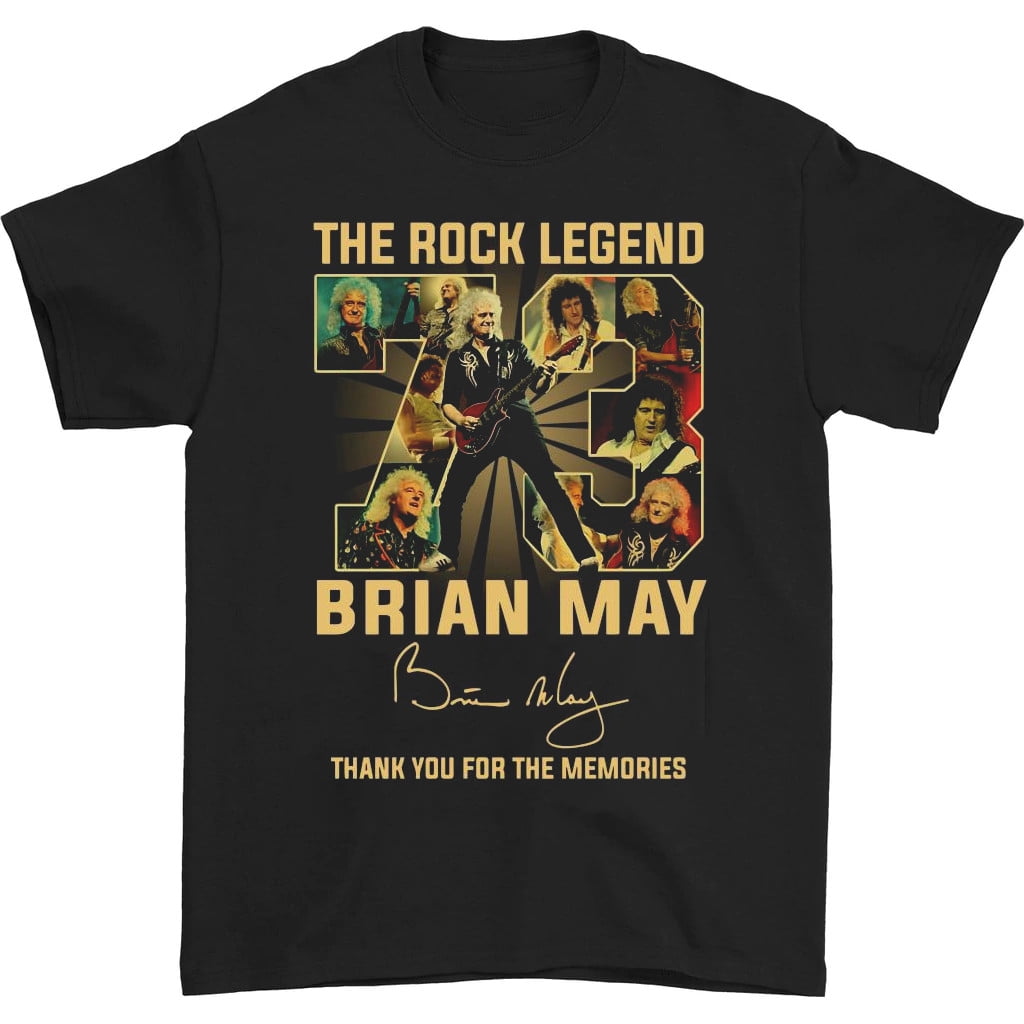 Brian May the rock legend black T-shirt short sleeve All sizes TA5676 ...