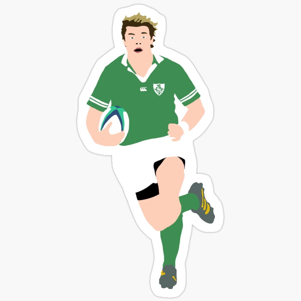 Brian O'Driscoll - Ireland Sticker Phone Decal Water Bottle Stickers ...