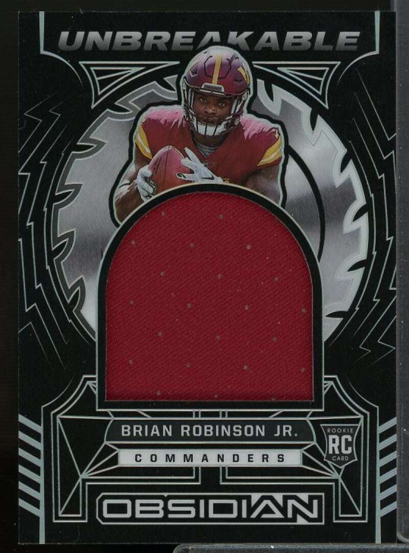 Brian Robinson Jr. Card 2022 Panini Obsidian Unbreakable Materials #30 ...