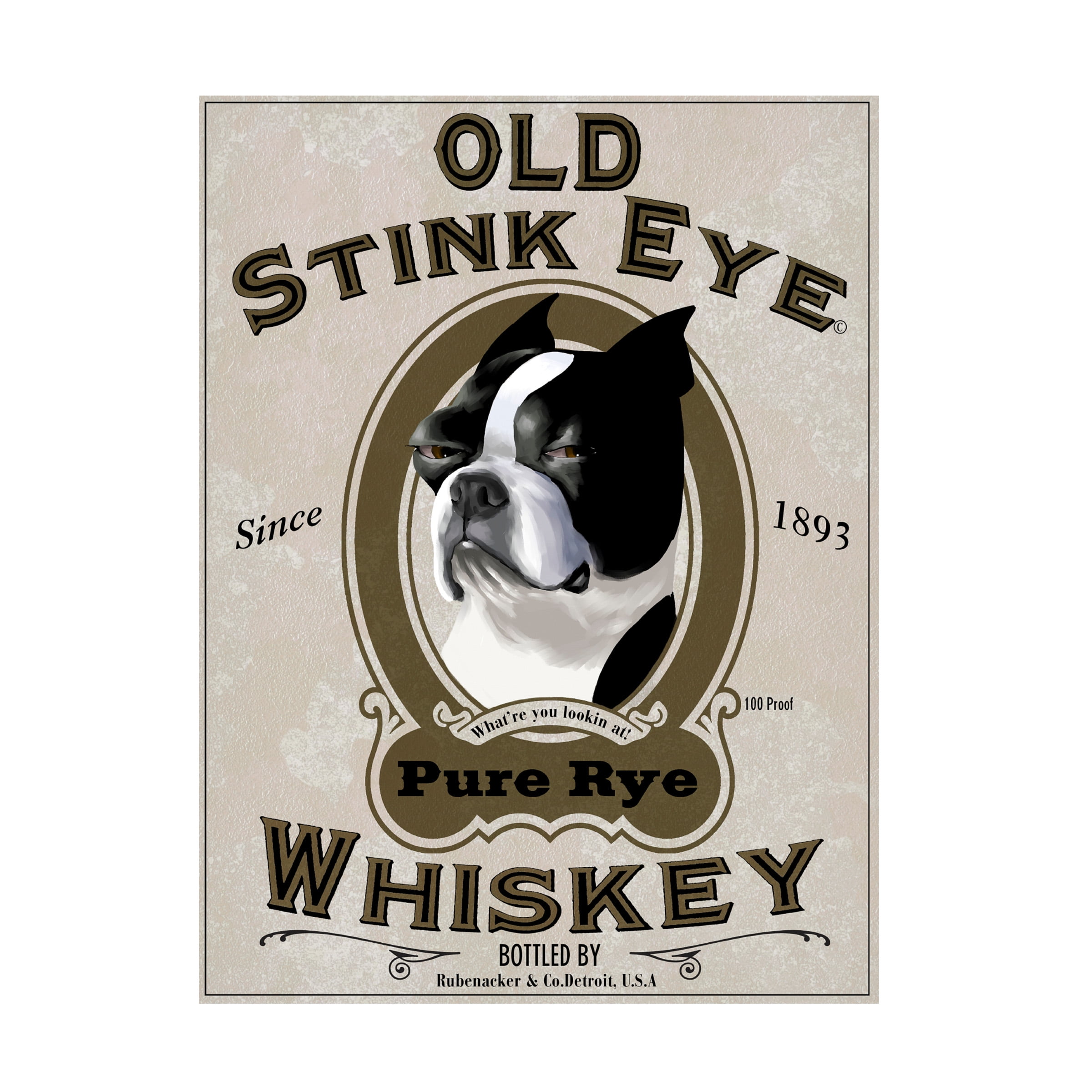 Brian Rubenacker 'Old Stink Eye' Canvas Art - Walmart.com