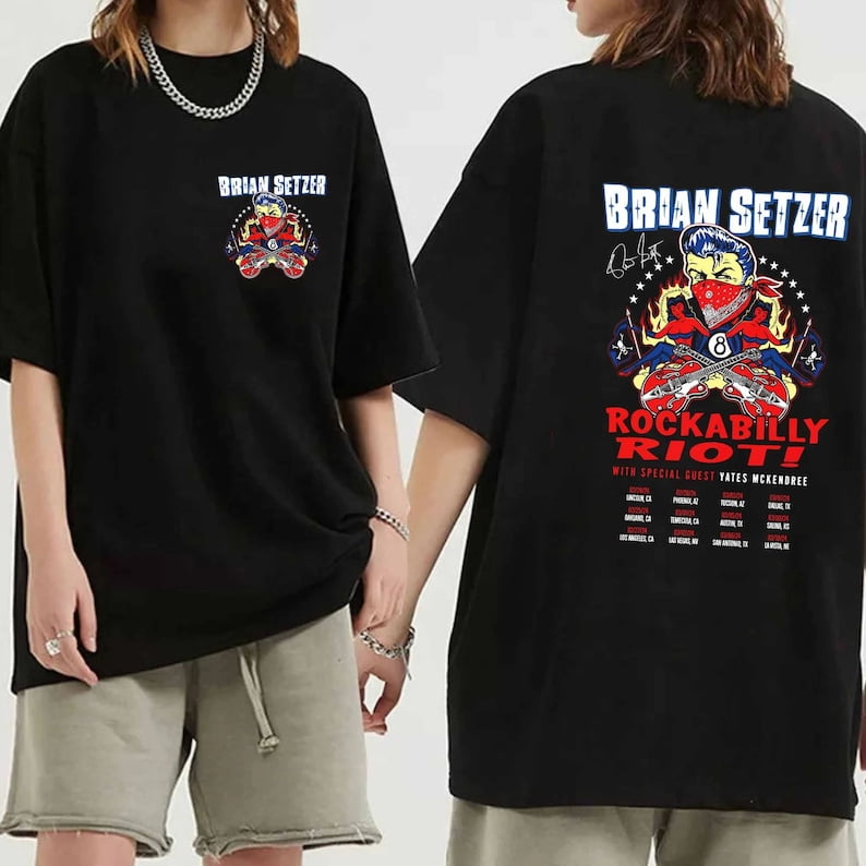 Brian Setzer Rockabilly Riot! 2024 Tour Shirt, Brian Setzer Fan Shirt ... Brian Setzer Rockabilly Riot! 2024 Tour Shirt, Brian Setzer Fan Shirt ...