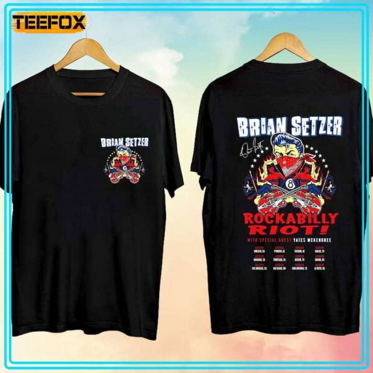 Brian Setzer Rockabilly Riot Tour 2024 T-Shirt - Walmart.com
