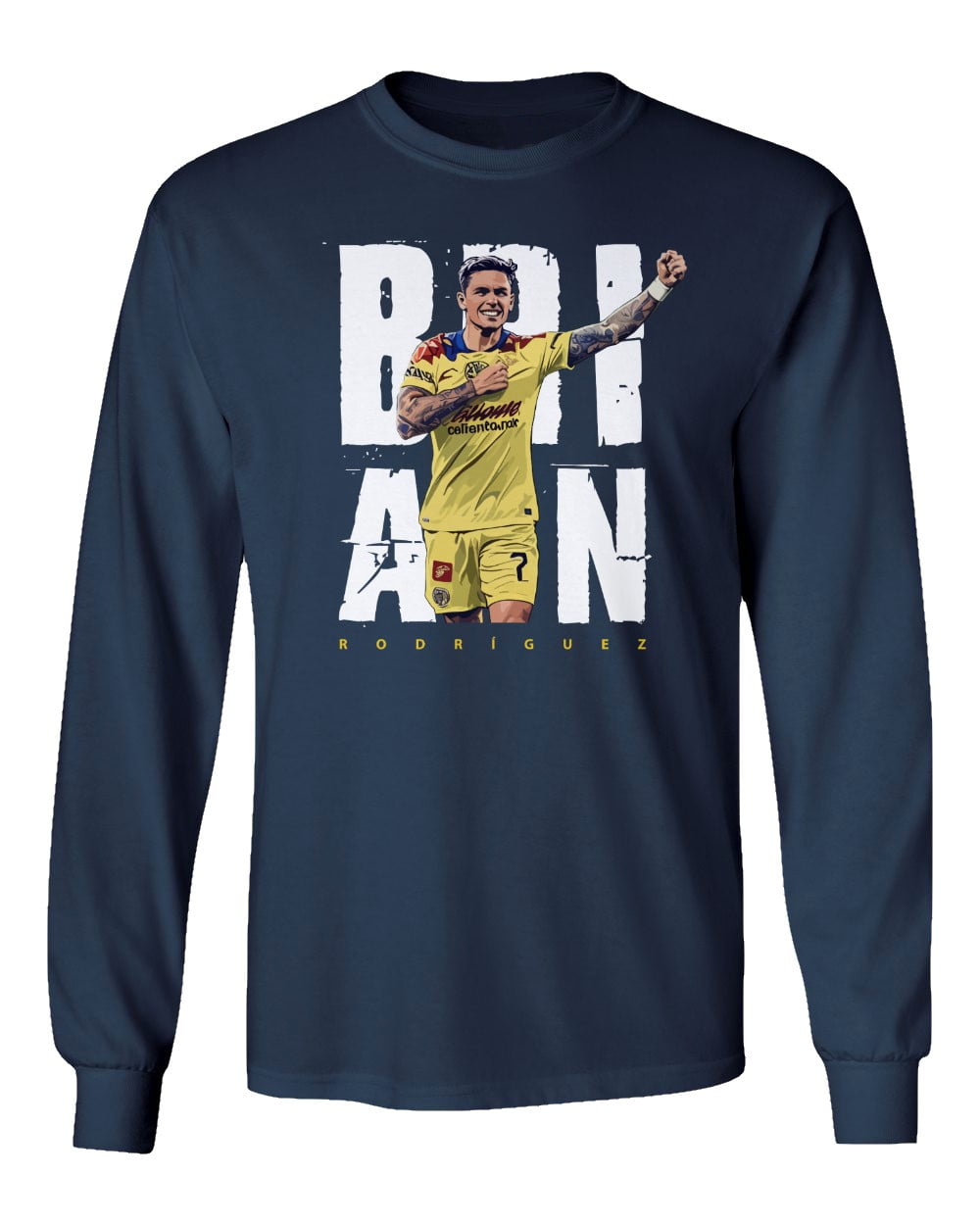 Brian Soccer Player Tribute Tee | America Futbol Fans Long Sleeve T ...
