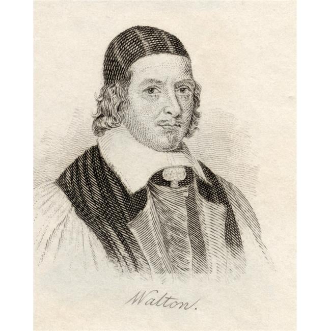 Brian Walton 1600 - 1661 English Divine & Scholar From The Book Crabbs ...