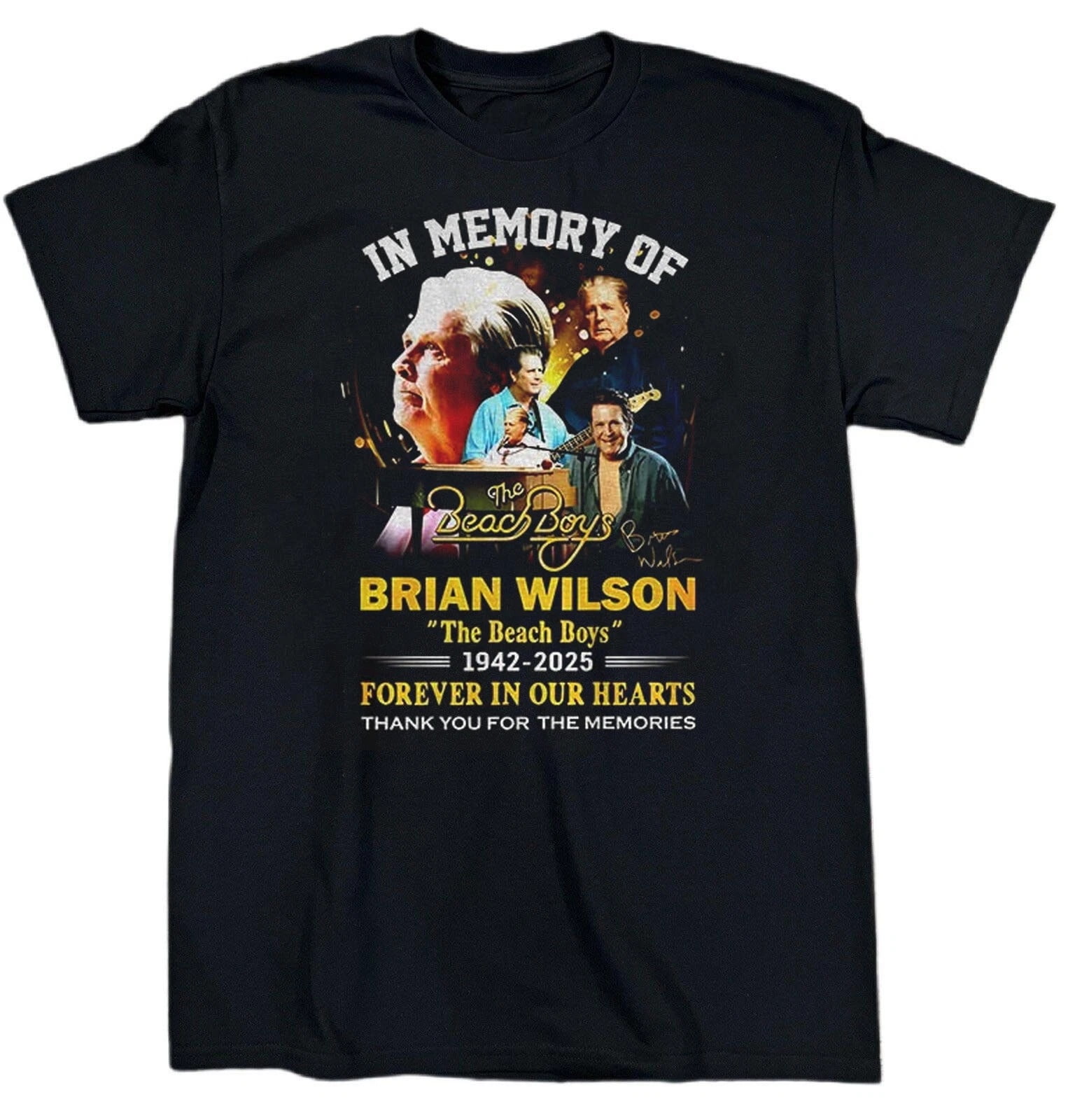Brian Wilson The Beach Boys in memory of 1942 2025 Heavy Cotton T Shirt ...