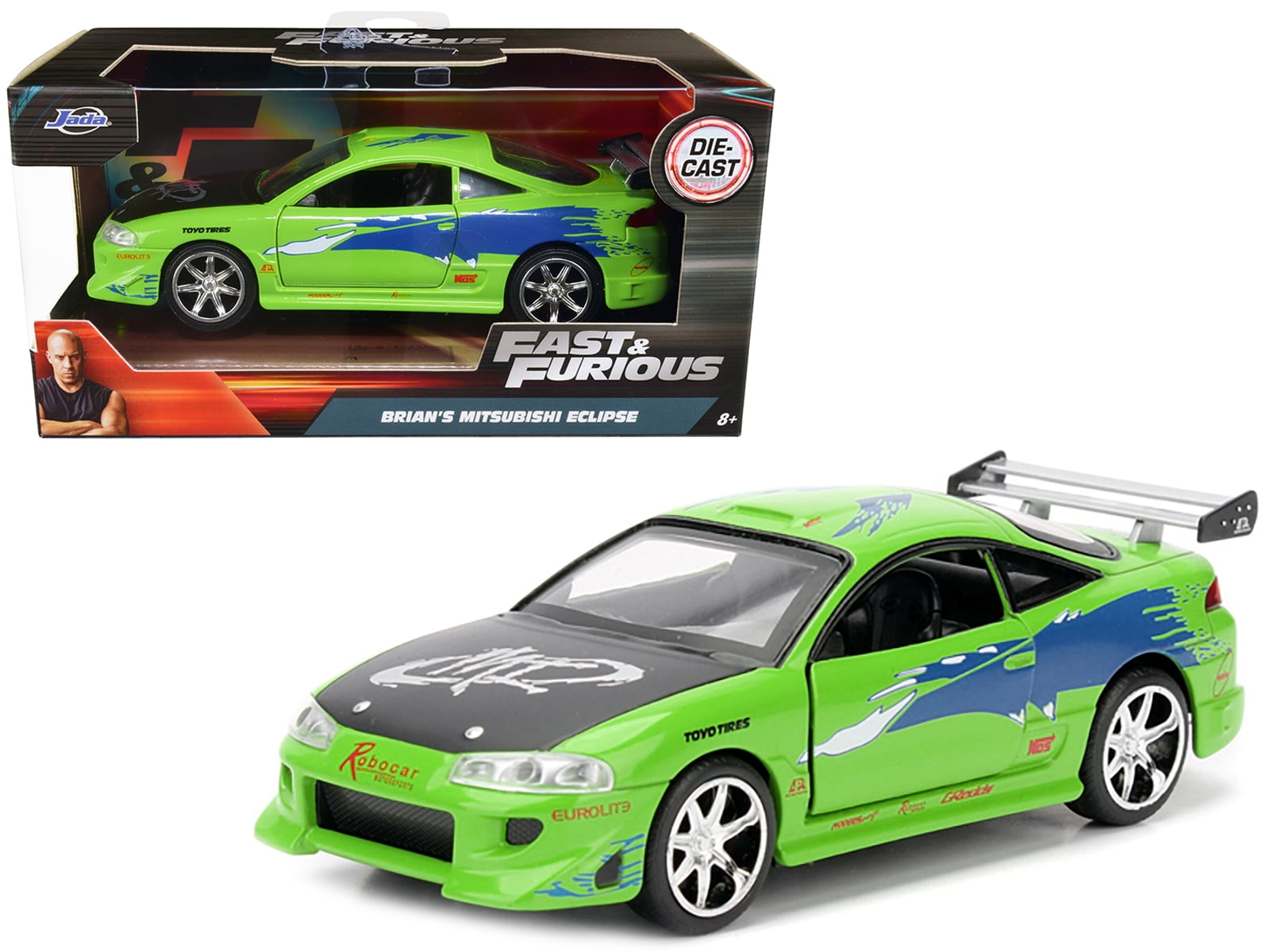 Brian's 1995 Mitsubishi Eclipse Green with Graphics "Fast & Furious ...