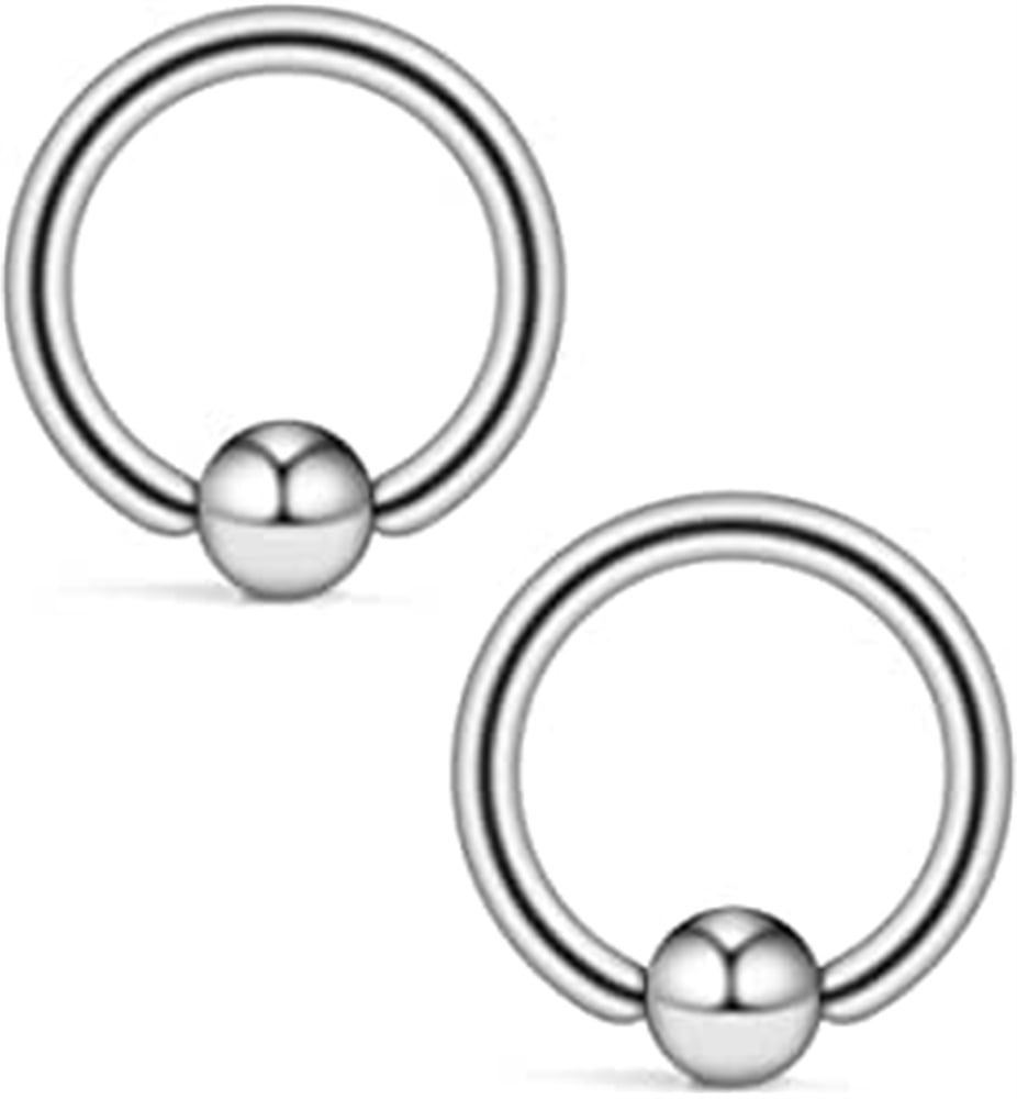 Briana Williams 12G Surgical Steel Captive Bead Ring PA Nipple Eyebrow ...