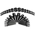 Briana Williams 14G-00G 36 pcs Ear Gauges Stretching Kit Tapers Plugs ...