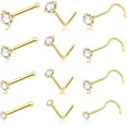Briana Williams 20G Nose Rings Studs Corkscrew Nose Piercings Jewelry ...